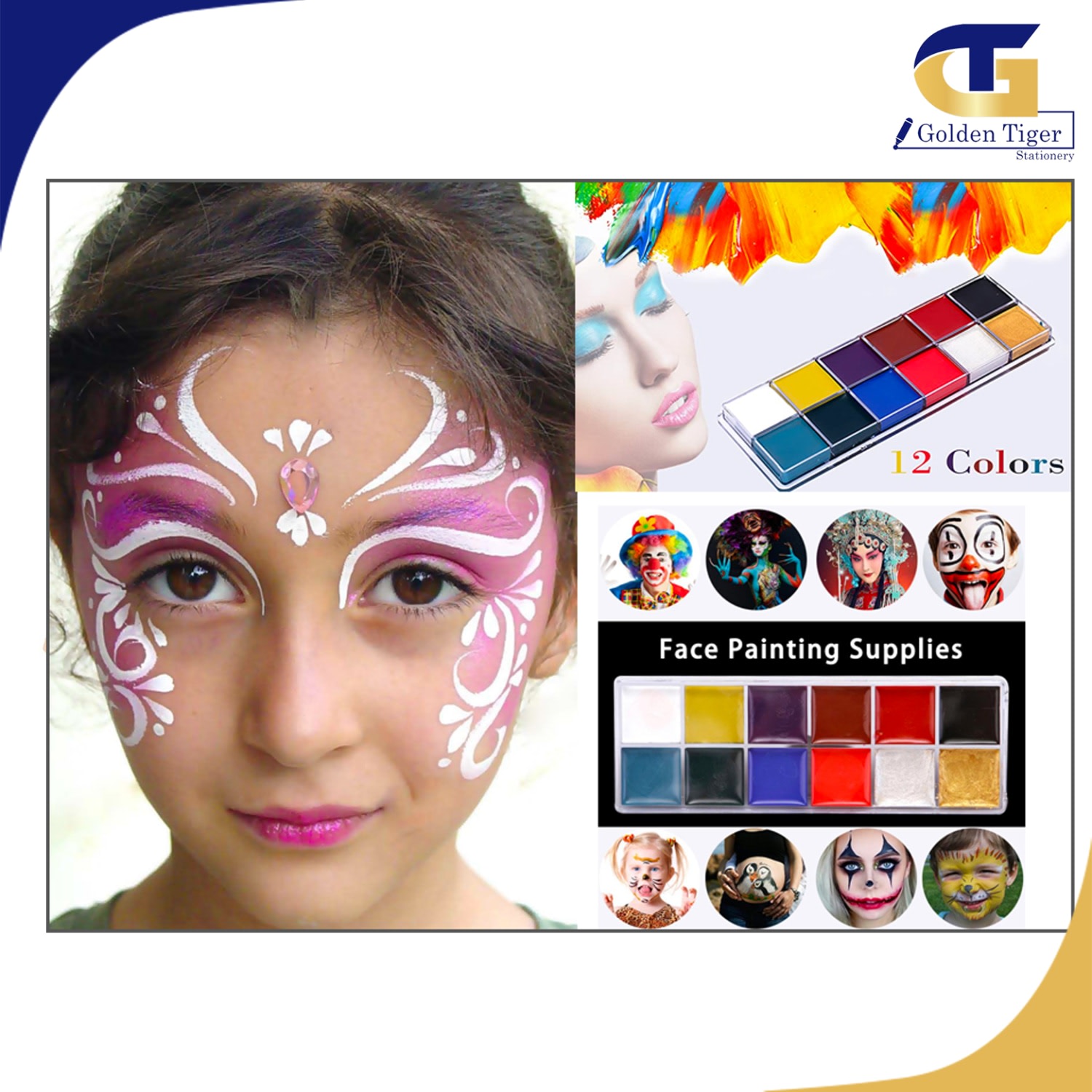 Face Paint Cake Set Big | Golden Tiger Stationery Store