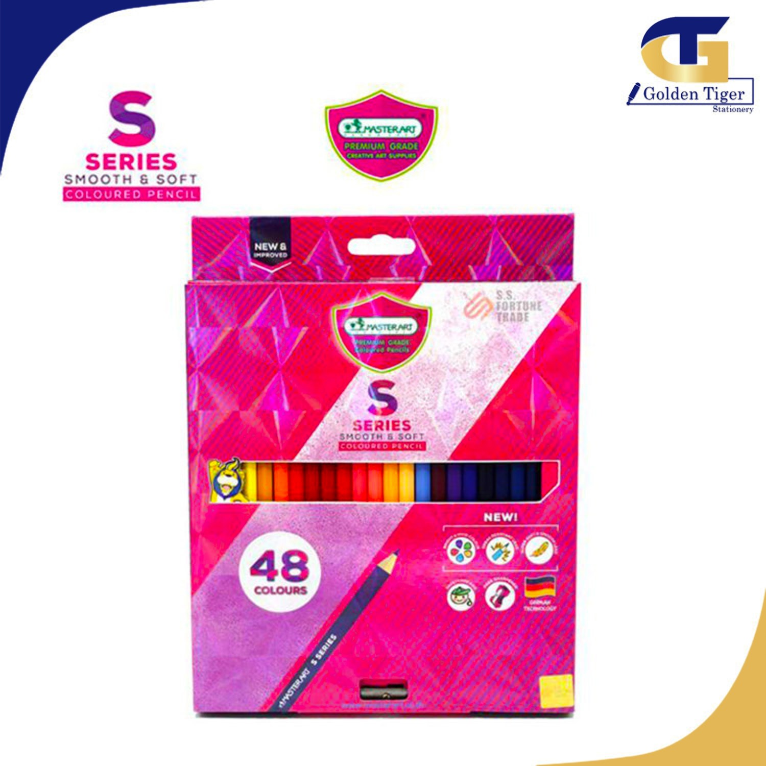 Master Art Color Pencil 48colors (S series) | Golden Tiger Stationery Store
