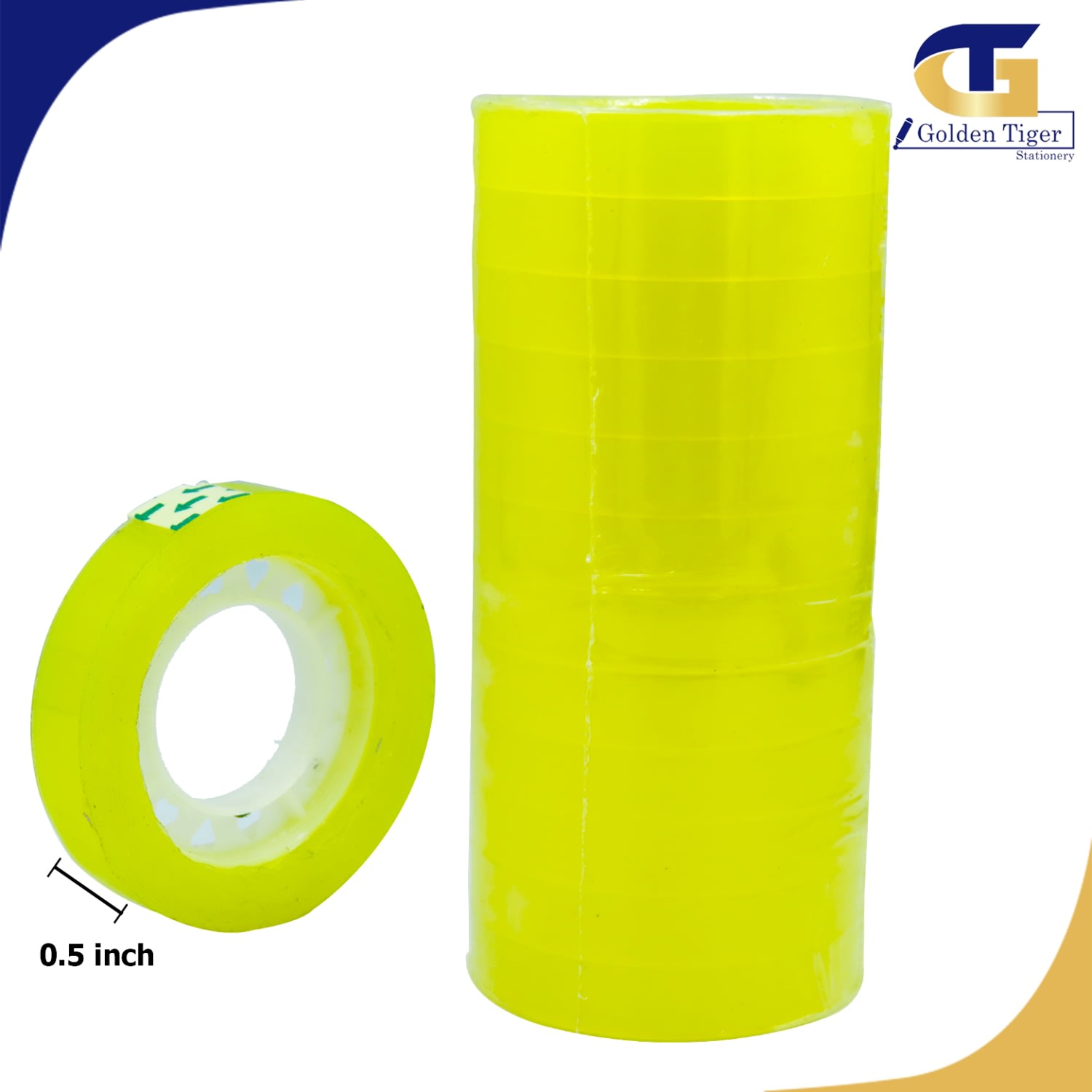 Cello Tape 0.5" small ring ( 12pcs/Doz ) 35y | Golden Tiger Stationery ...