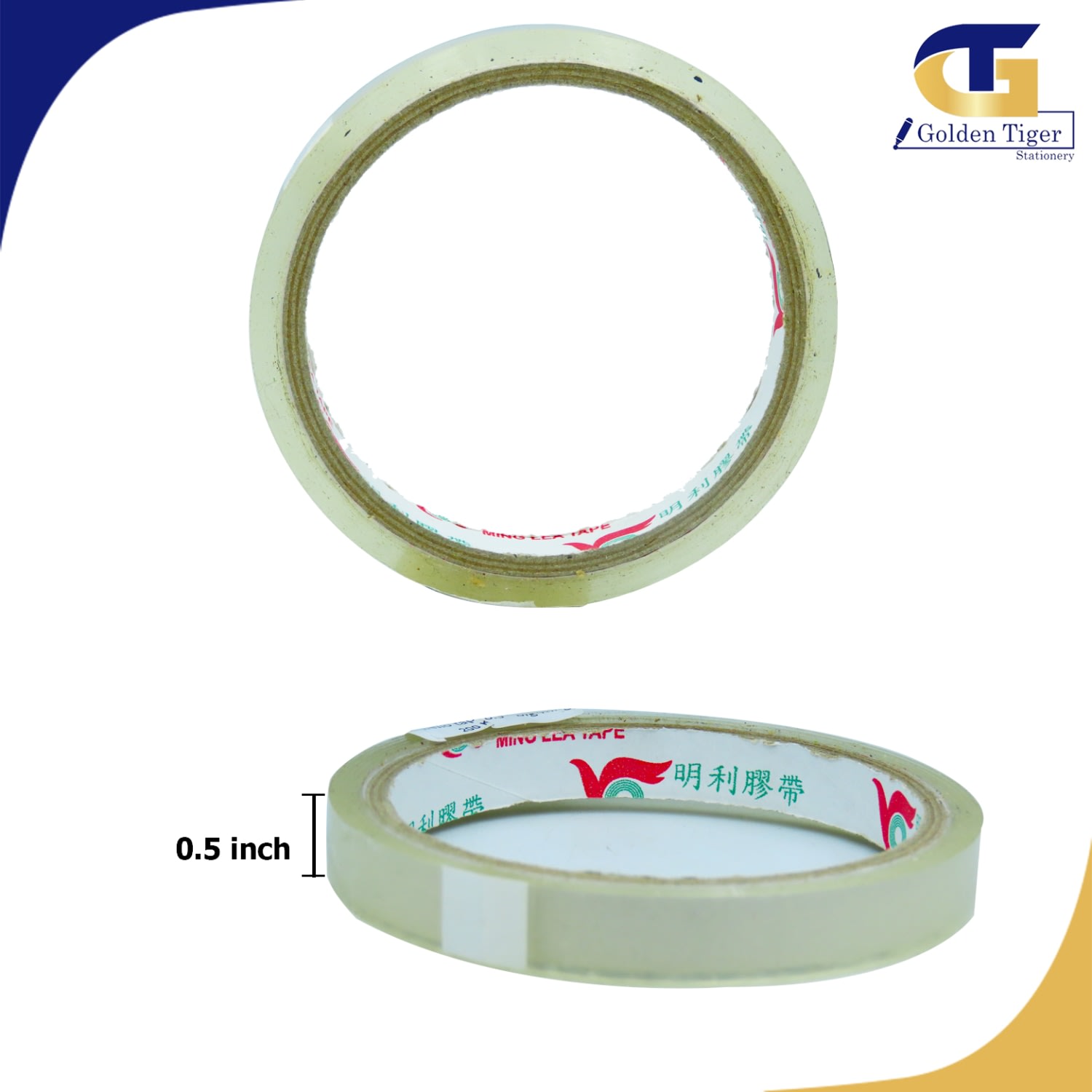 Cello tape 0.5" Big Ring | Golden Tiger Stationery Store