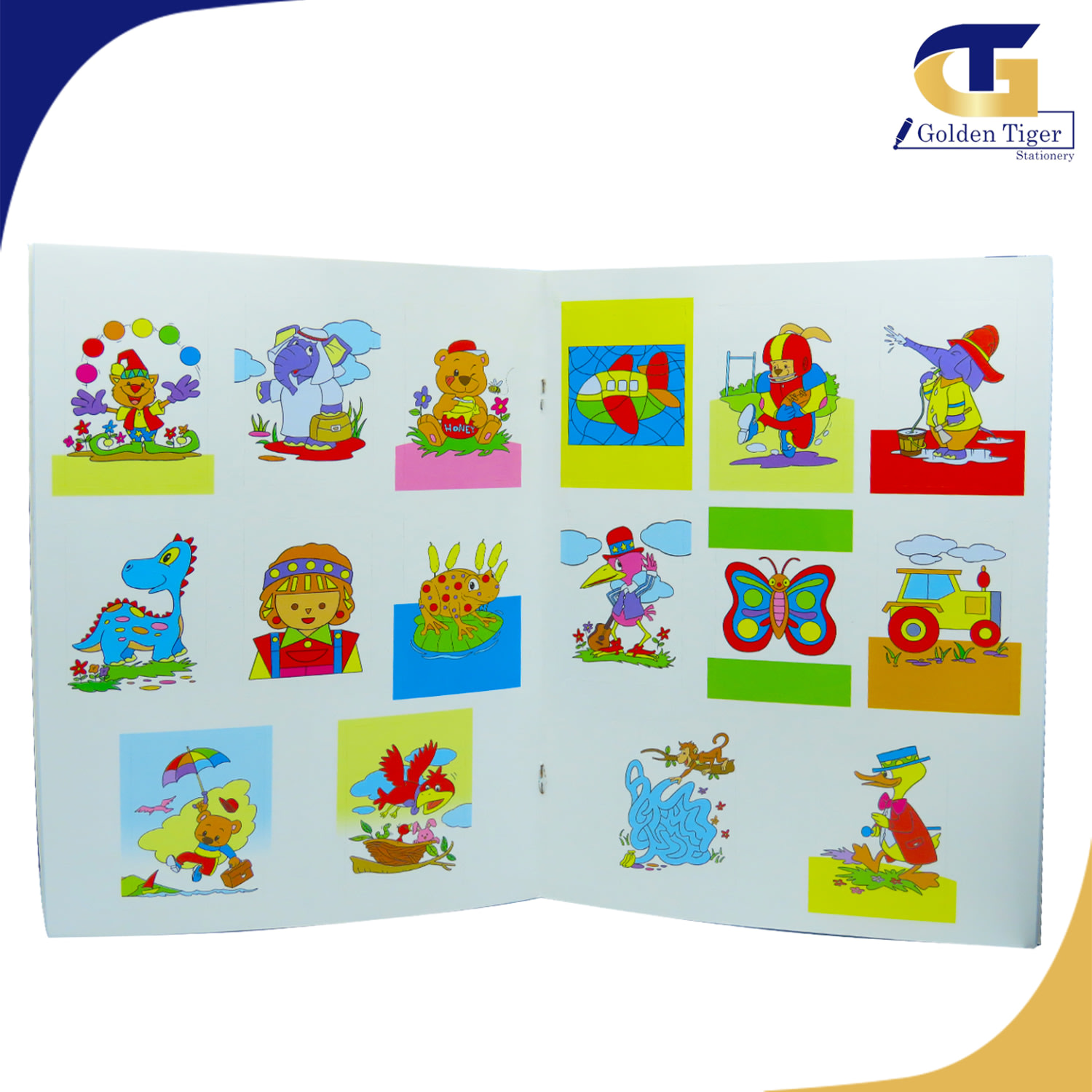 Fun Time Activity Book 1 (Sticker & Coloring) FA7007 | Golden Tiger ...