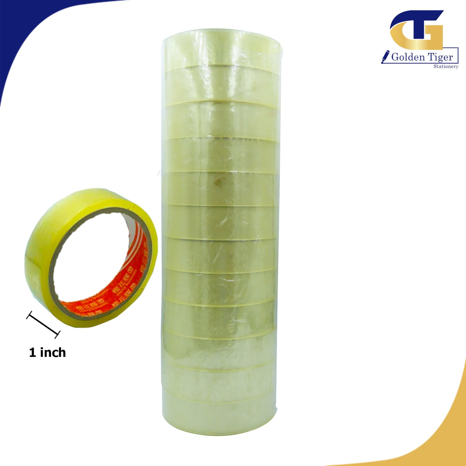 Cello Tape 1" Big Ring ( 12pcs/Doz ) 35y | Golden Tiger Stationery Store