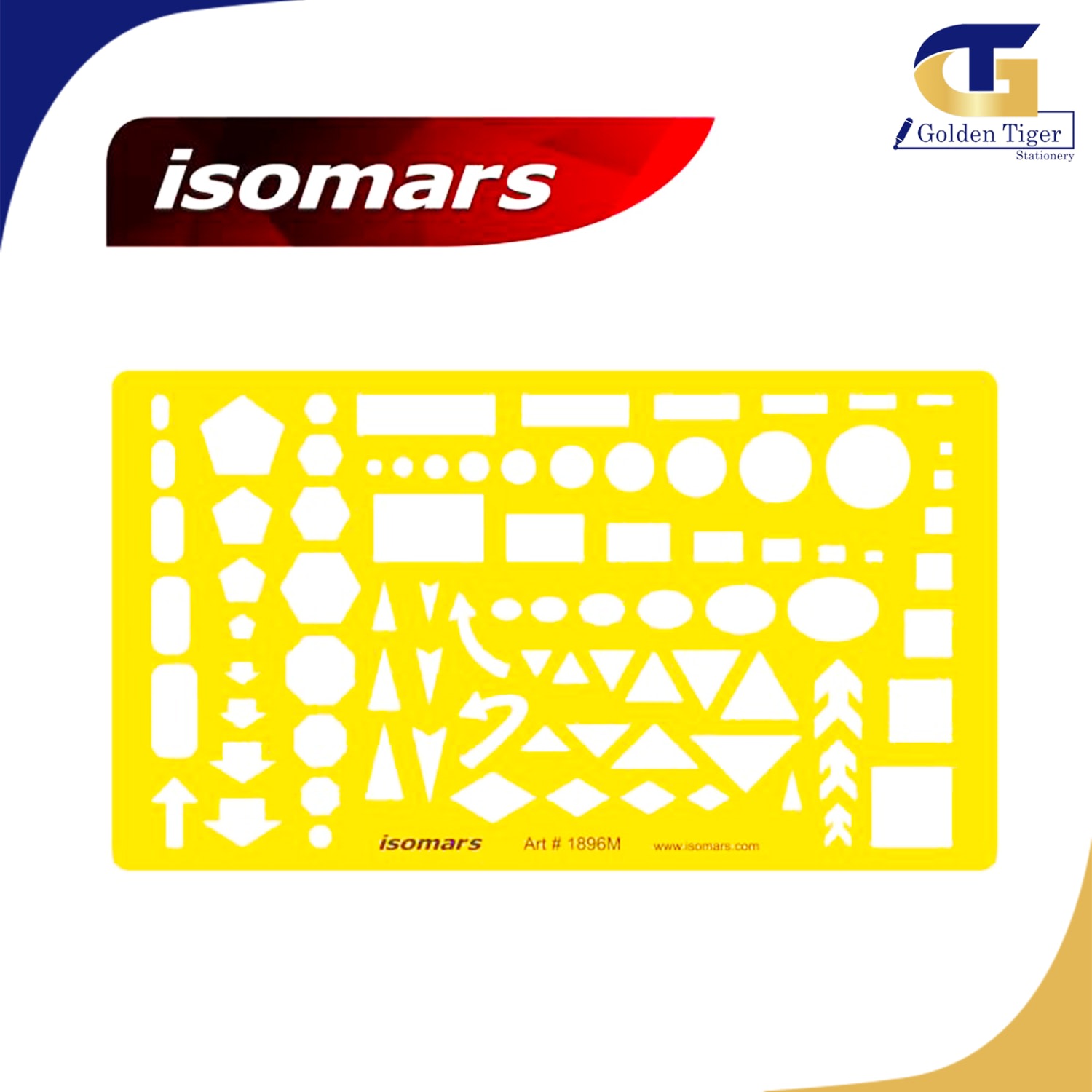 ISOMARS Combination Template Art1896M | Golden Tiger Stationery Store