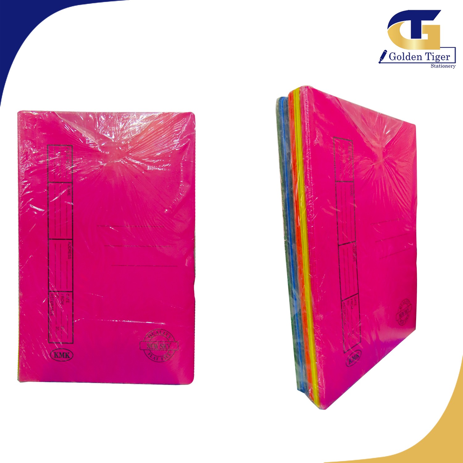 Pro Paper File Color ( pkt/50 ) တပါကင်ရောင်စုံပါထုတ် | Golden Tiger ...