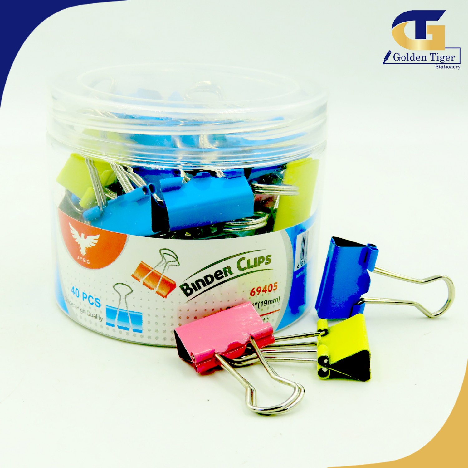 CHINA Binder Clip Color 19mm (40pcs) | Golden Tiger Stationery Store