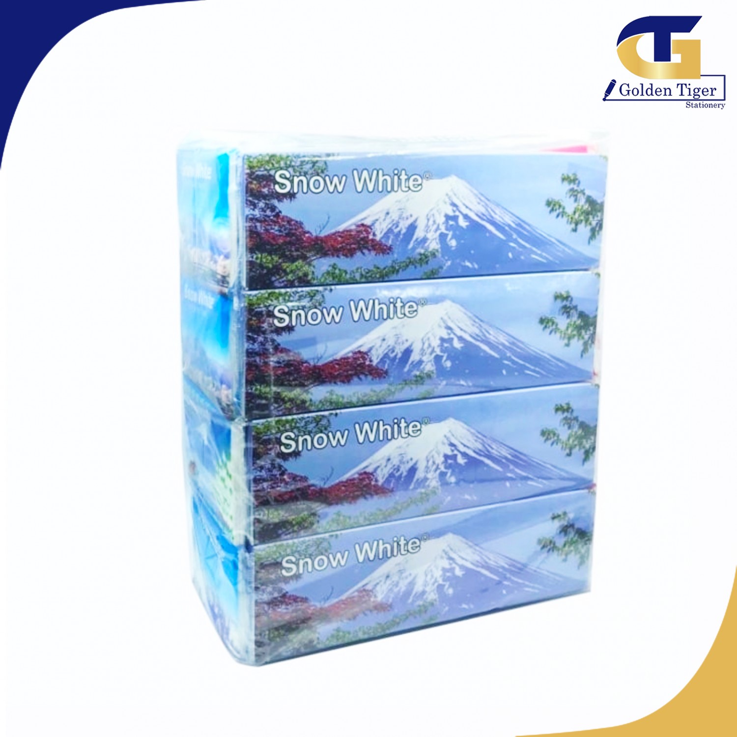 Snow White Tissue Box Paper ( PKT )4pcs | Golden Tiger Stationery Store
