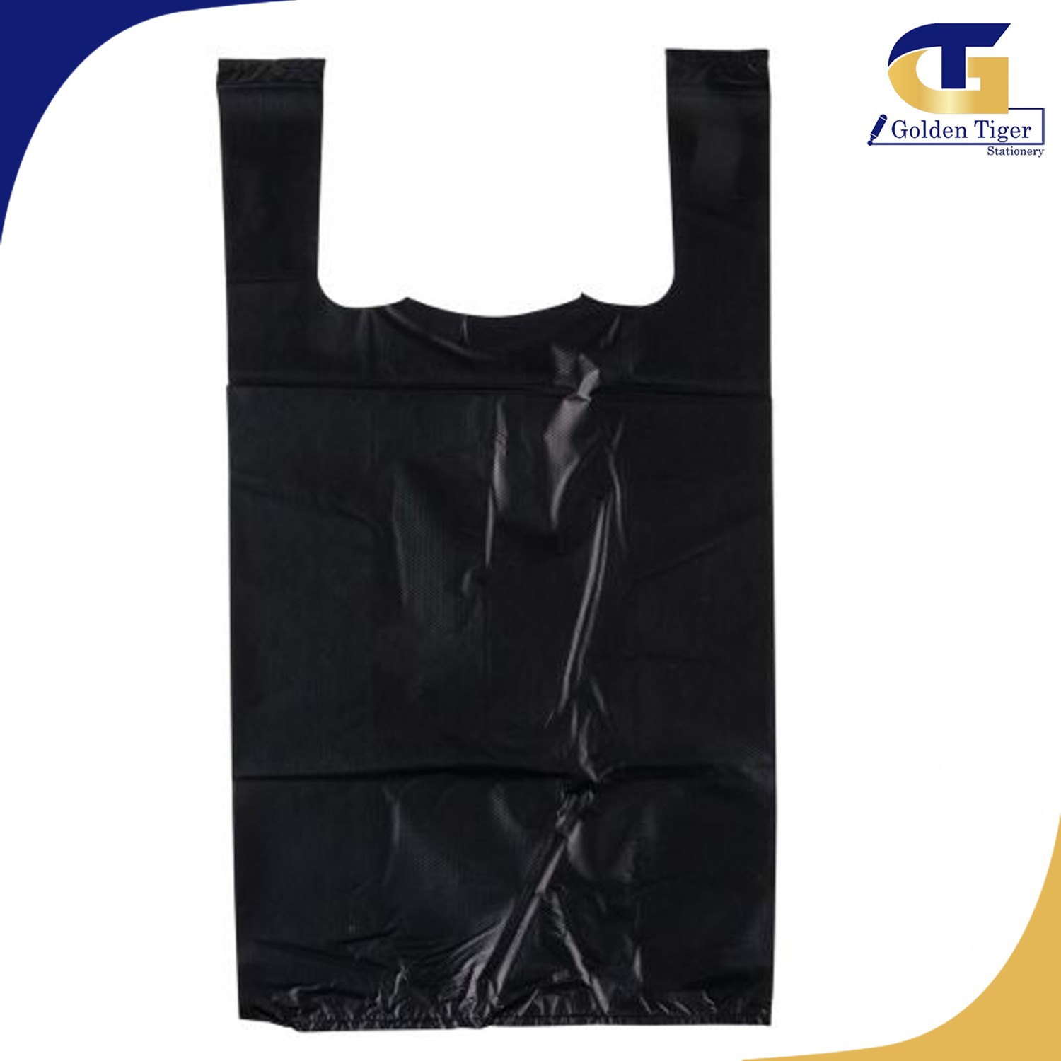 Plastic Bag with Handle Black ( 6" x 11" ) | Golden Tiger Stationery Store