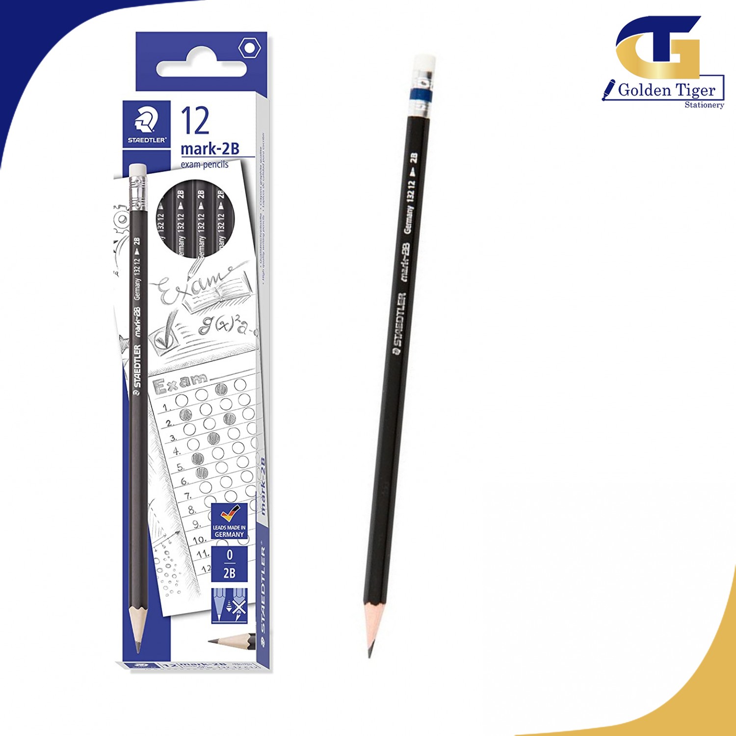 Mark 2B Pencil 12pcs/Doz (Brand-Staedtler) | Golden Tiger Stationery Store