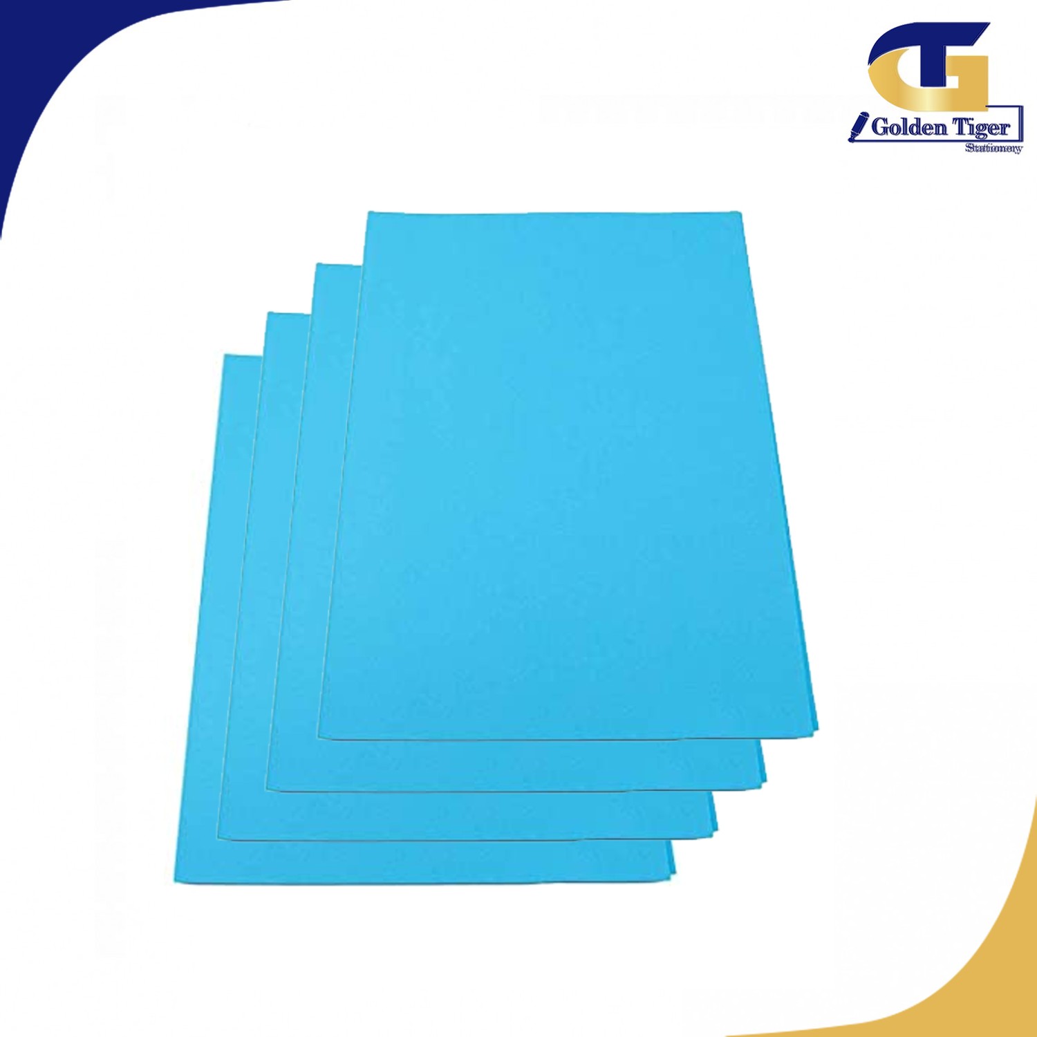Color Paper A4 (80g ) 500 sheets 180 Blue (အပြာနု) | Golden Tiger ...