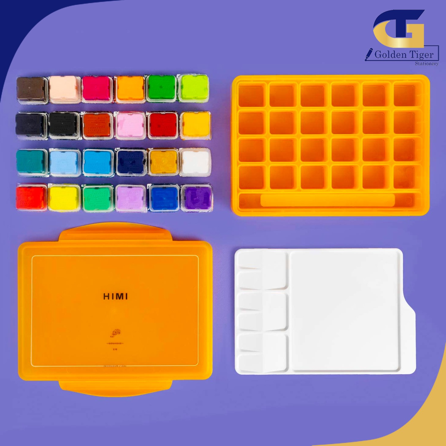 Himi Gouache 24 Color | Golden Tiger Stationery Store