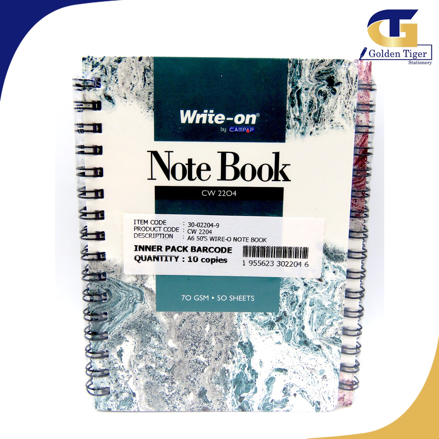 Campap ring note book A6 (cw 2204) | Golden Tiger Stationery Store