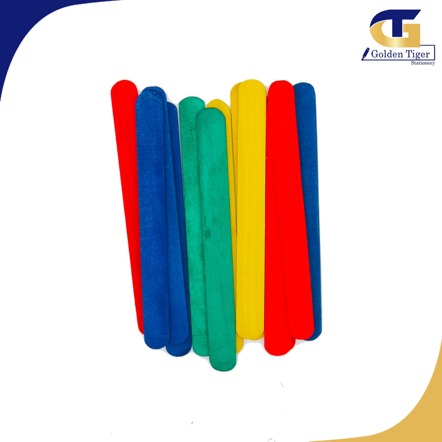 Wood Stick Color 004 4"x1cm | Golden Tiger Stationery Store