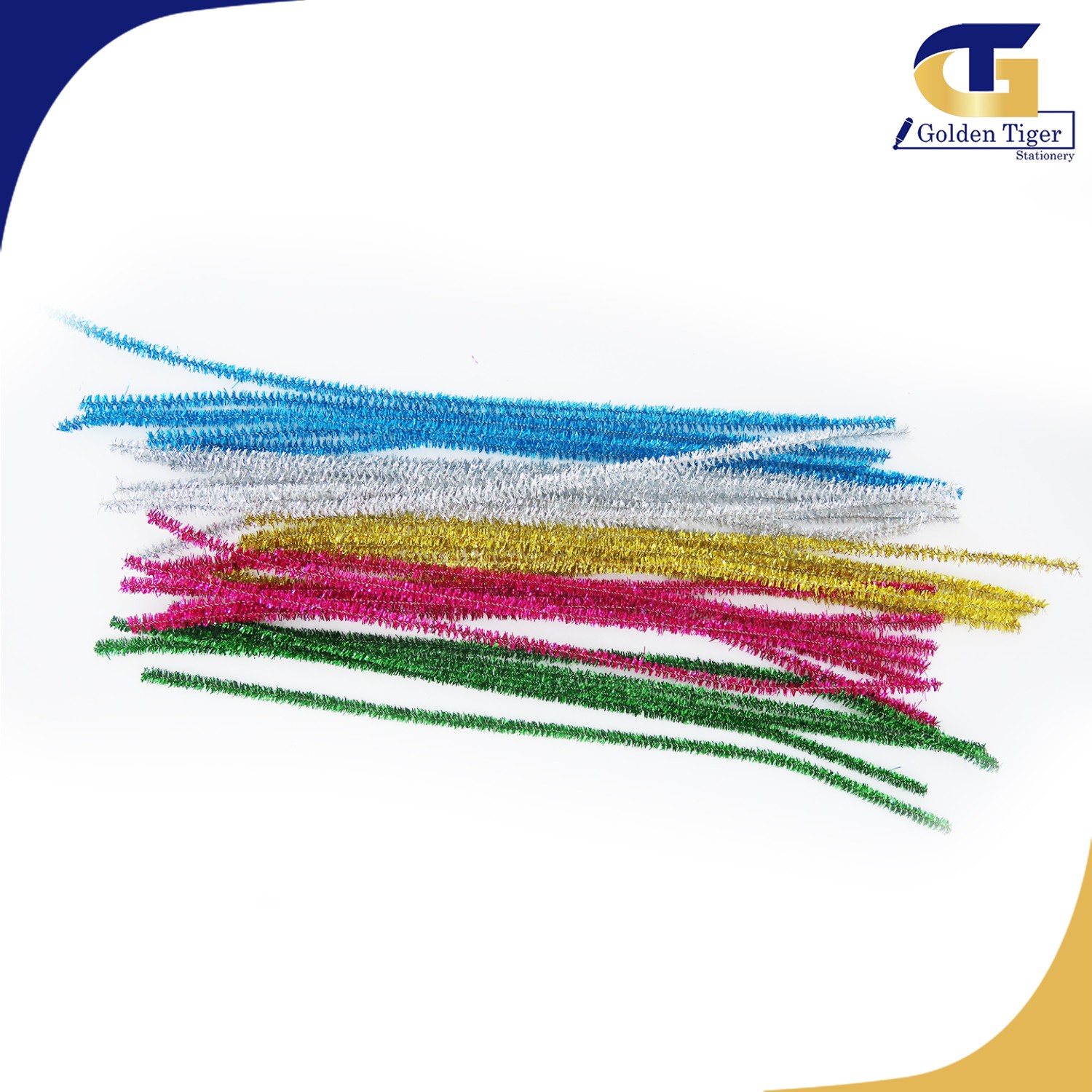 Chimney Wire / Pipe Cleaner Glitter (AllColor) 100pcs | Golden Tiger ...