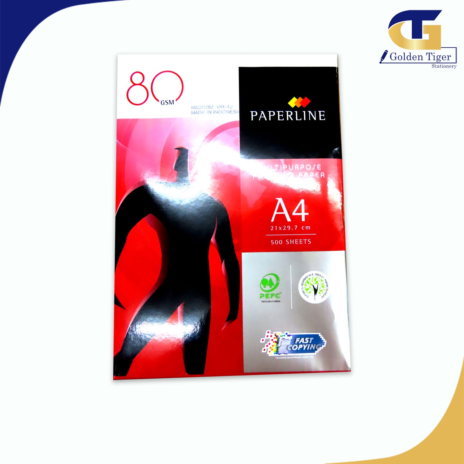 Office PaperLine A4 80g 1pkt (တစ်ထုပ်) | Golden Tiger Stationery Store