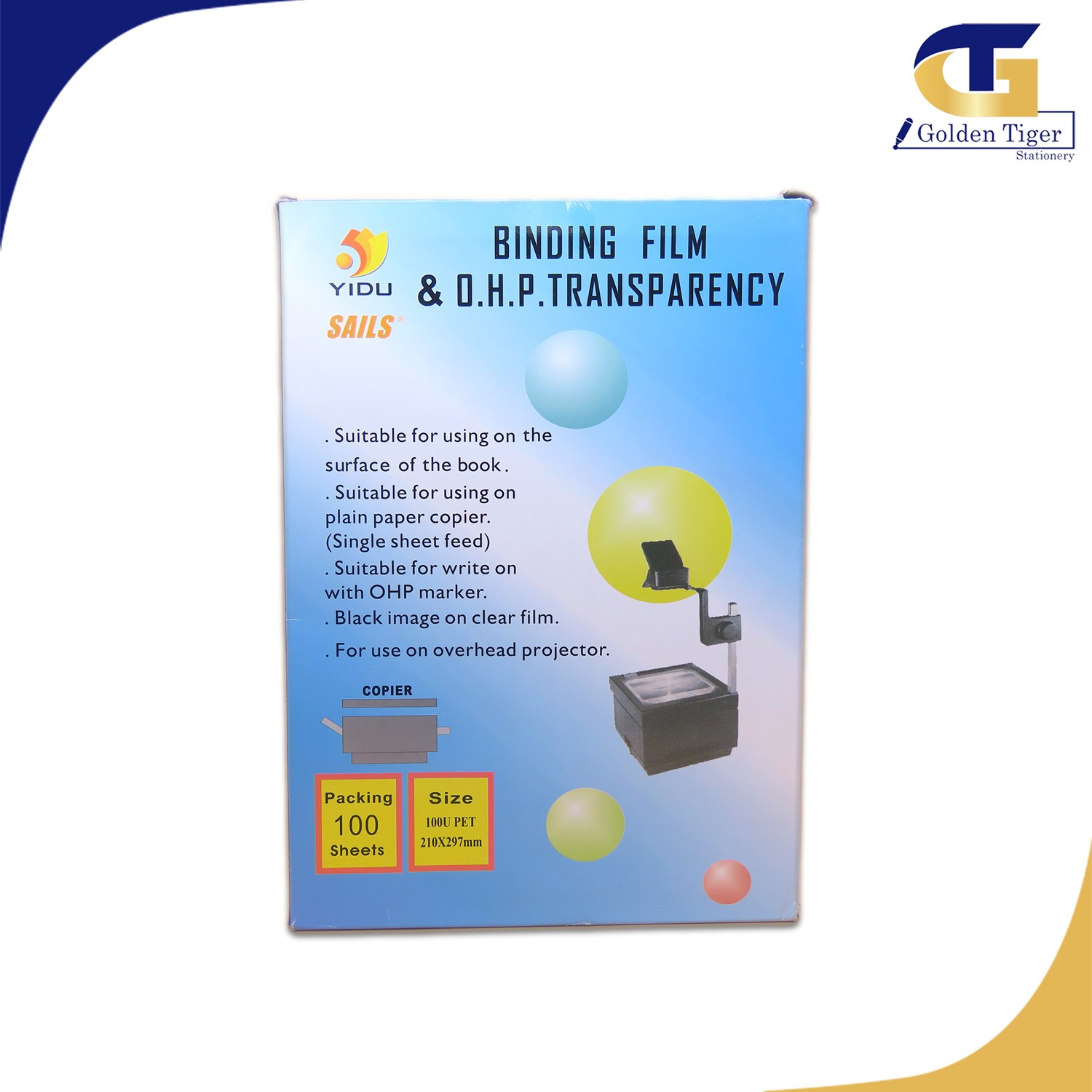 China Binding Film A4 Thin (100sheets/Pack) | Golden Tiger Stationery Store