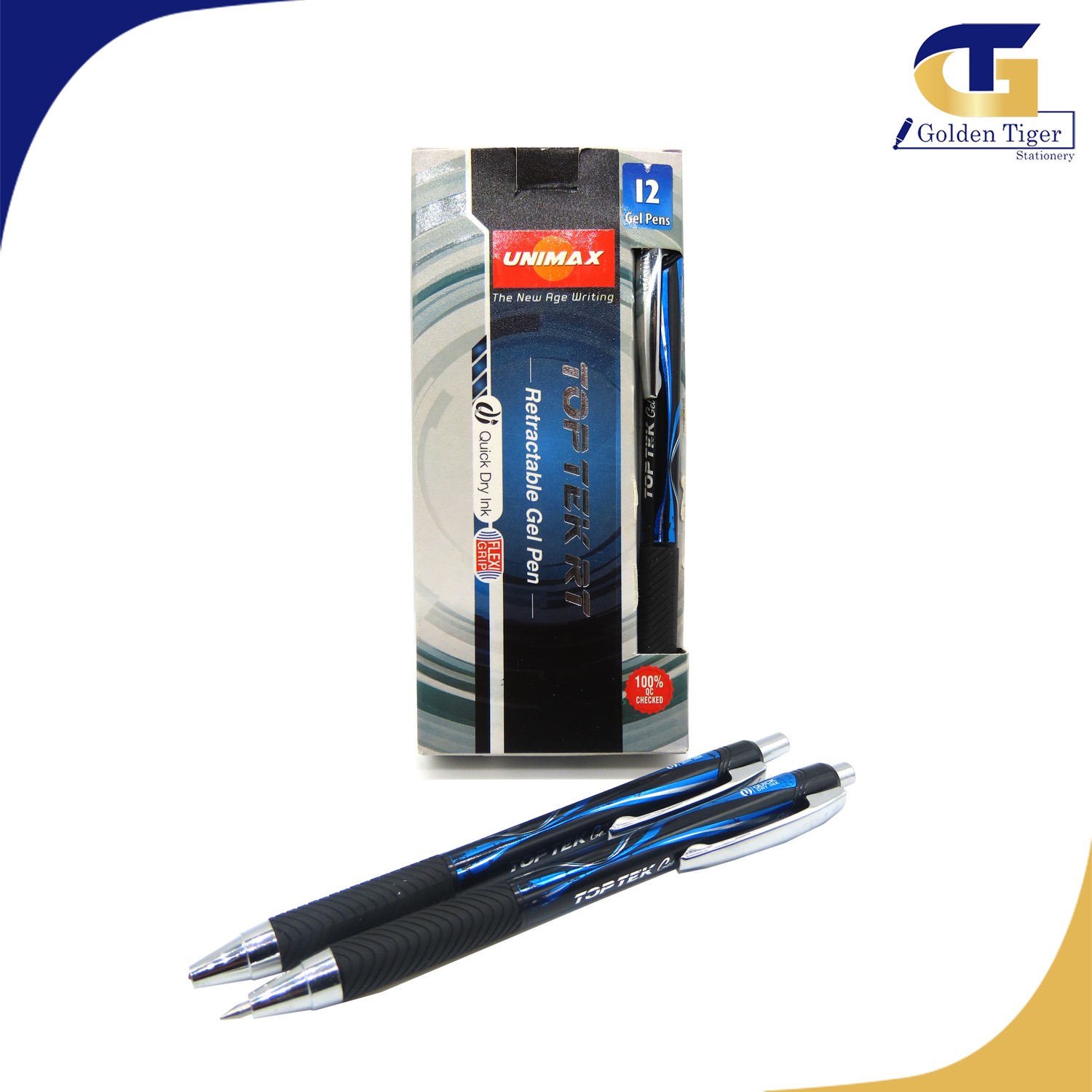 Unimax Click Ball Pen 0.5 Quick Dry ink | Golden Tiger Stationery Store