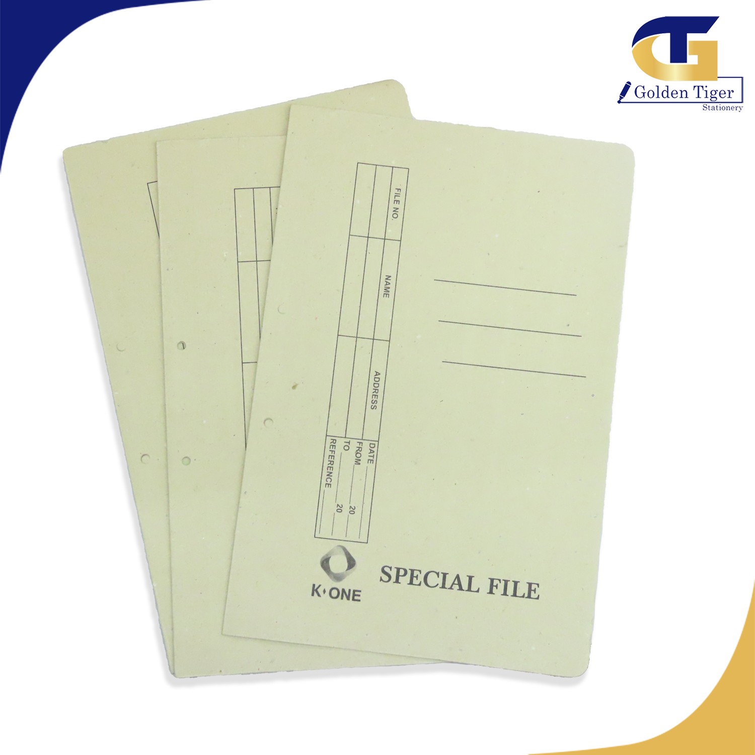 K One Paper File Brown 50pkt | Golden Tiger Stationery Store