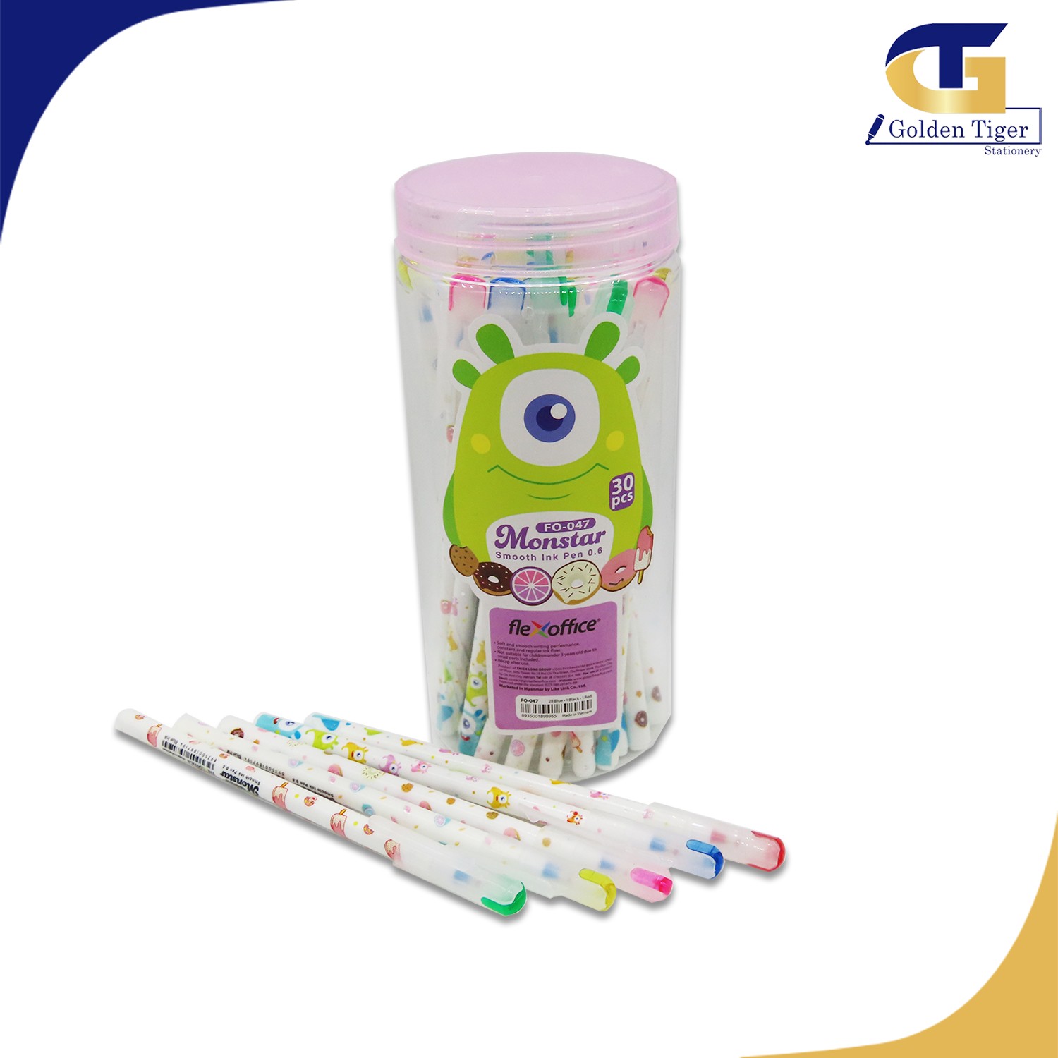 Flex Office Monstar Pen FO-047 30pcs | Golden Tiger Stationery Store
