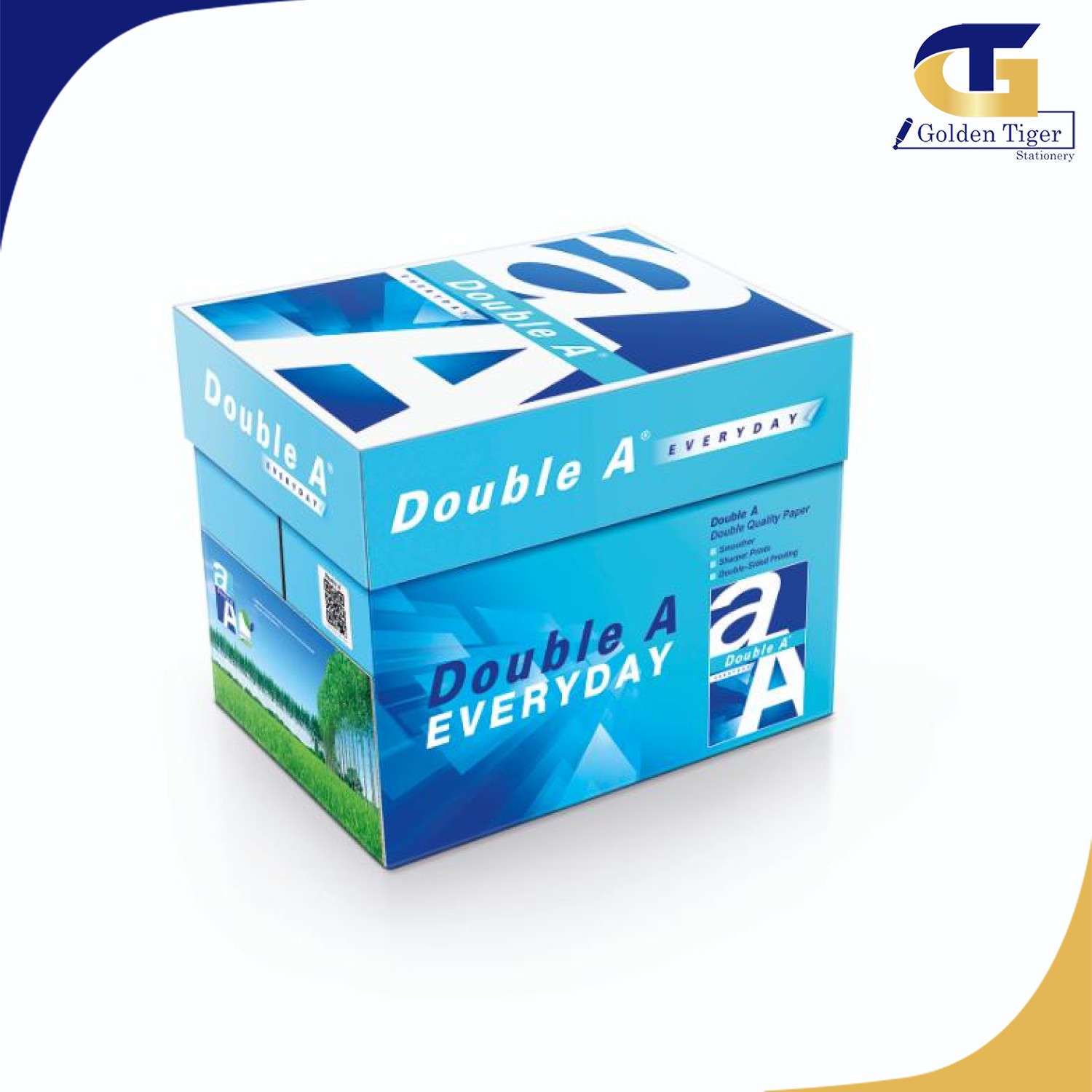 OFFICE PAPER Double A Paper A4 ( 70g ) Box တဘုံး | Golden Tiger ...