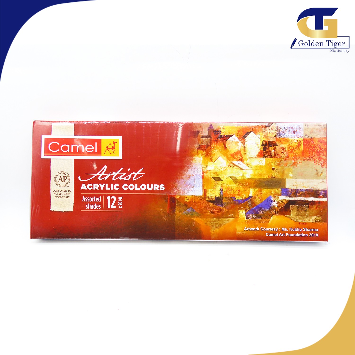 Camel Acrylic Colours 20ml set 12 colours | Golden Tiger Stationery Store