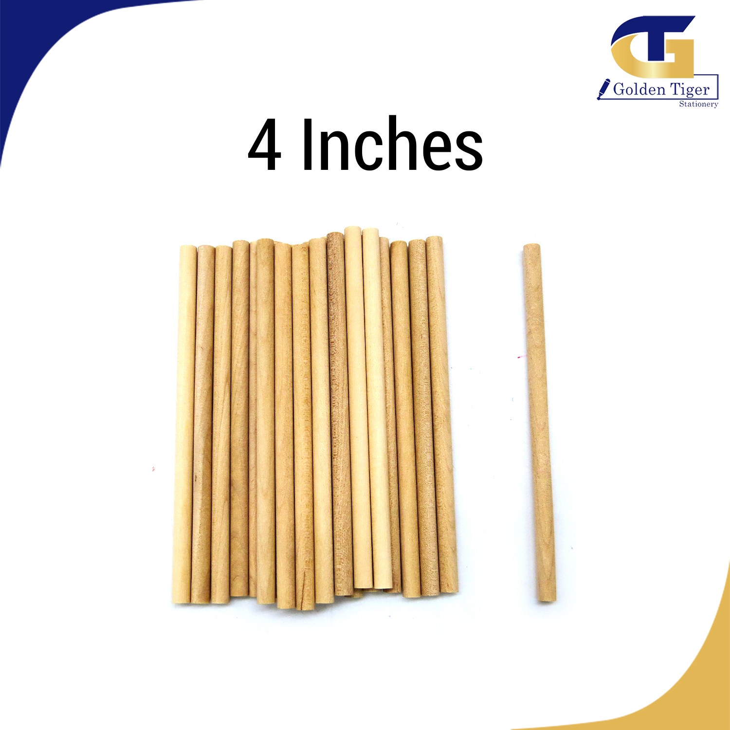 Candy Stick Round Brown 10cm ( 50 pcs ) | Golden Tiger Stationery Store