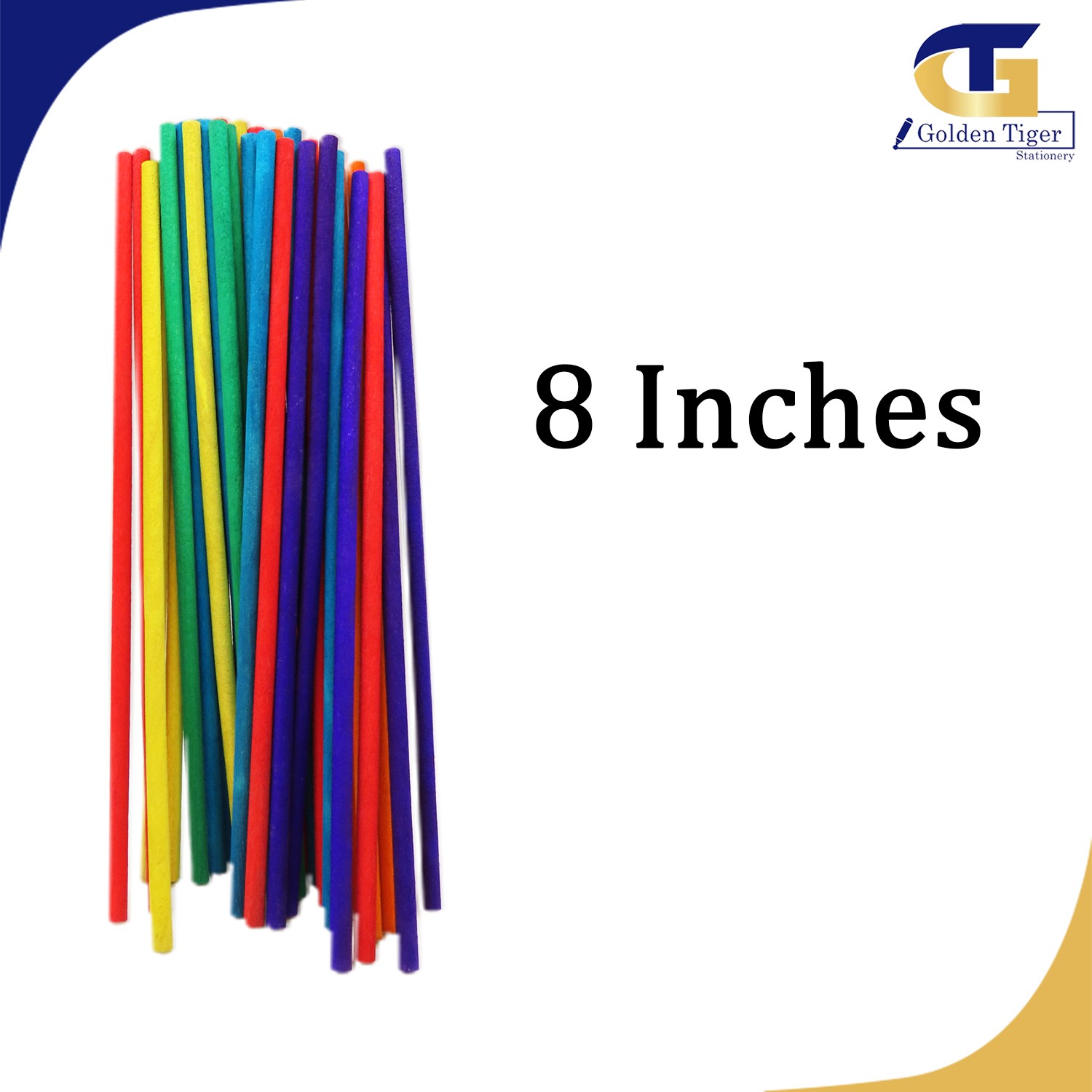Candy Stick Round Color 20cm ( 50 pcs ) | Golden Tiger Stationery Store