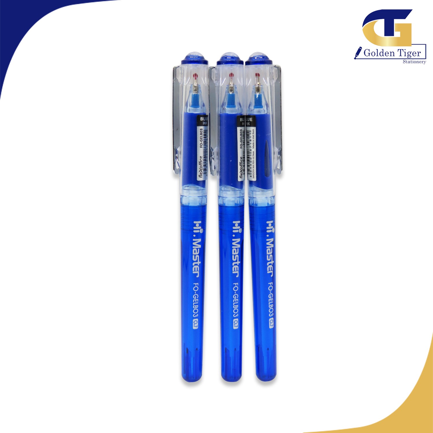 Flex Office Ball Pen Hi.Master 0.7 Blue | Golden Tiger Stationery Store