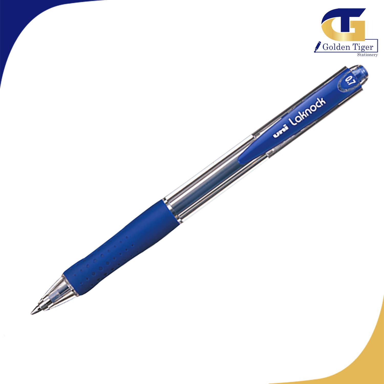 Uni Laknock Ballpen SN 100 0.7 Blue | Golden Tiger Stationery Store