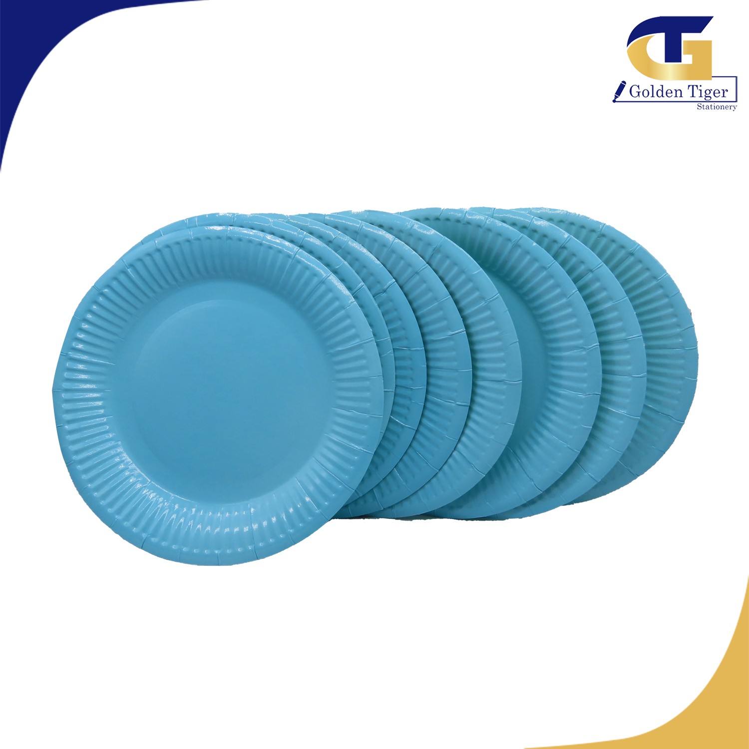 Color Paper Plate 10 pcs | Golden Tiger Stationery Store