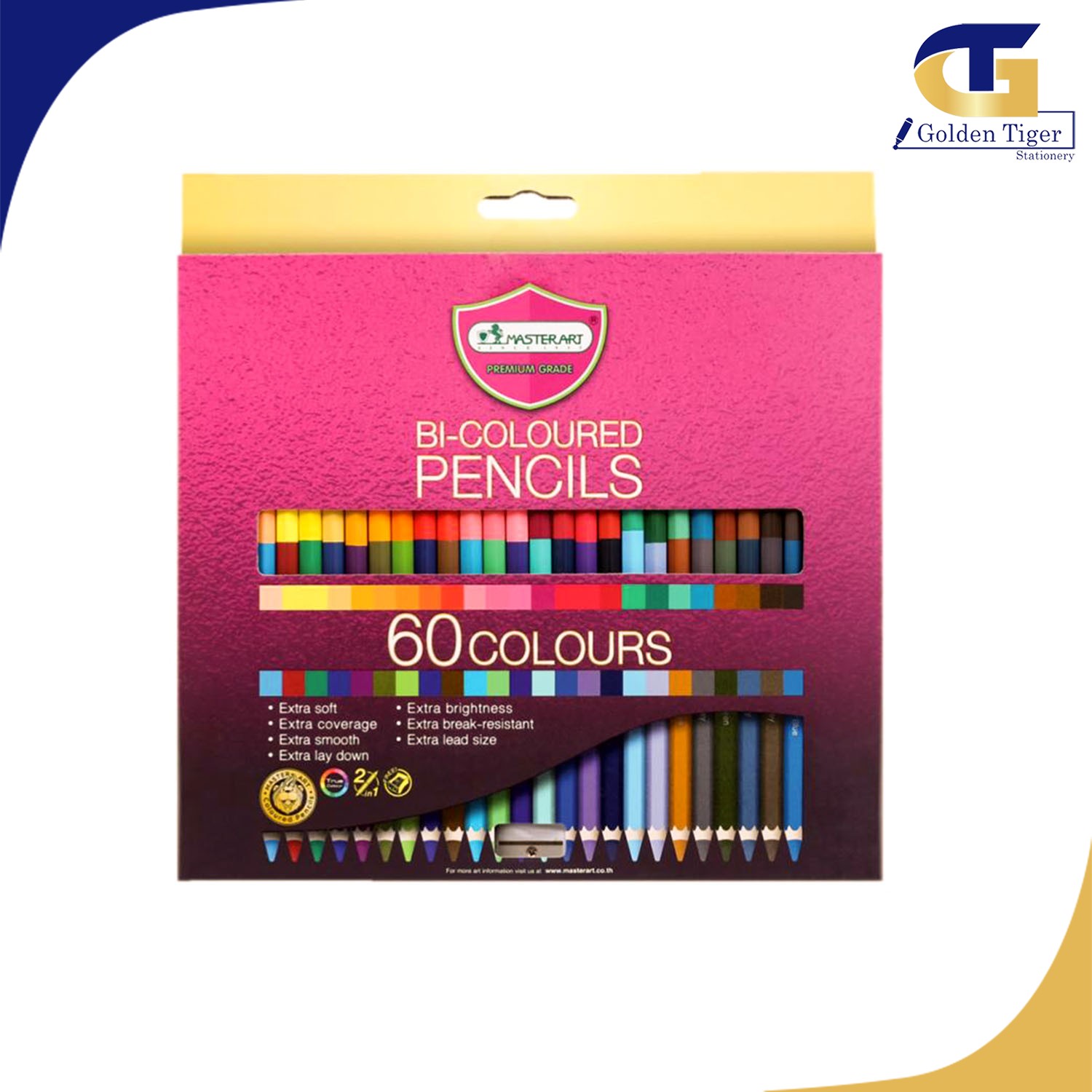 Master Art color pencil Bi 60 colors | Golden Tiger Stationery Store