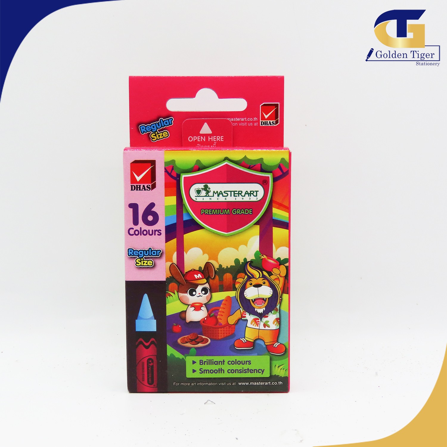 Master Art Regular size wax crayons 16 colours | Golden Tiger ...