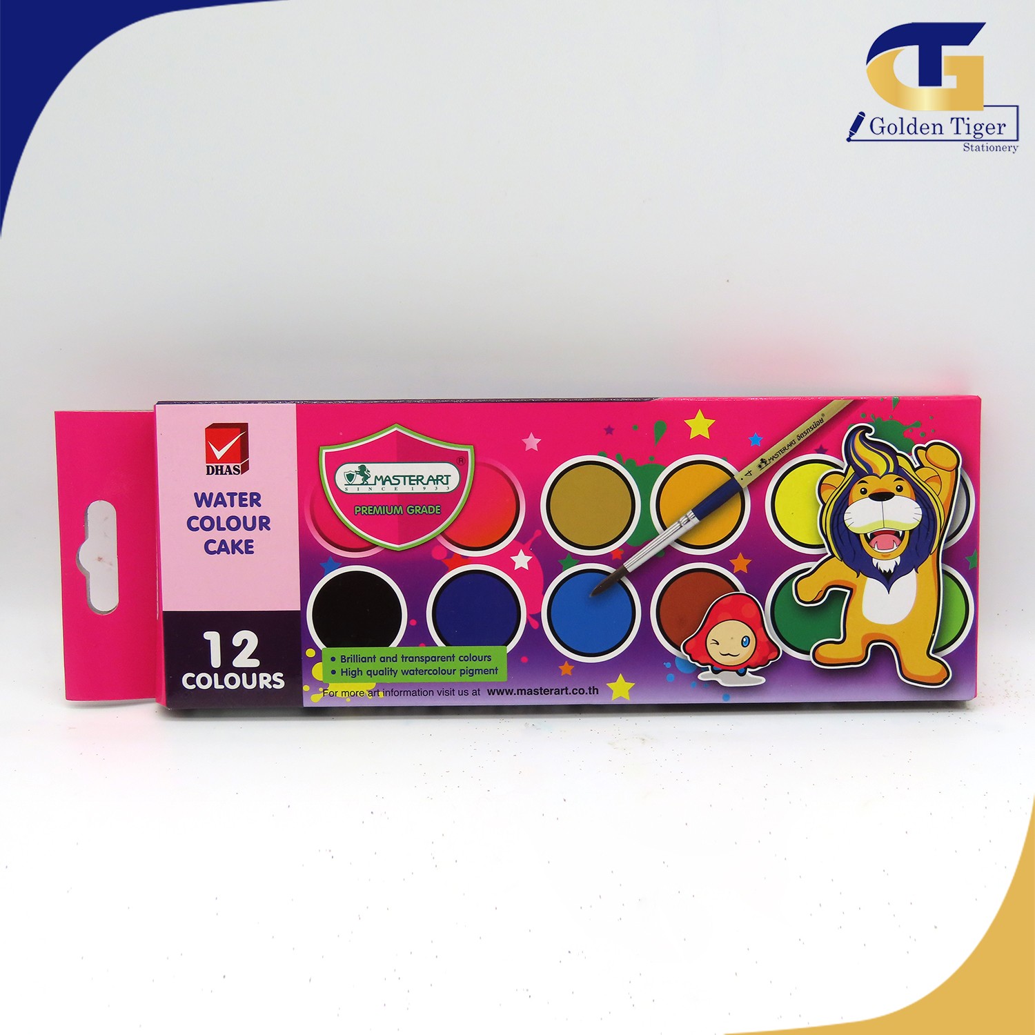 Master Art Water Colour Cake 12colours | Golden Tiger Stationery Store