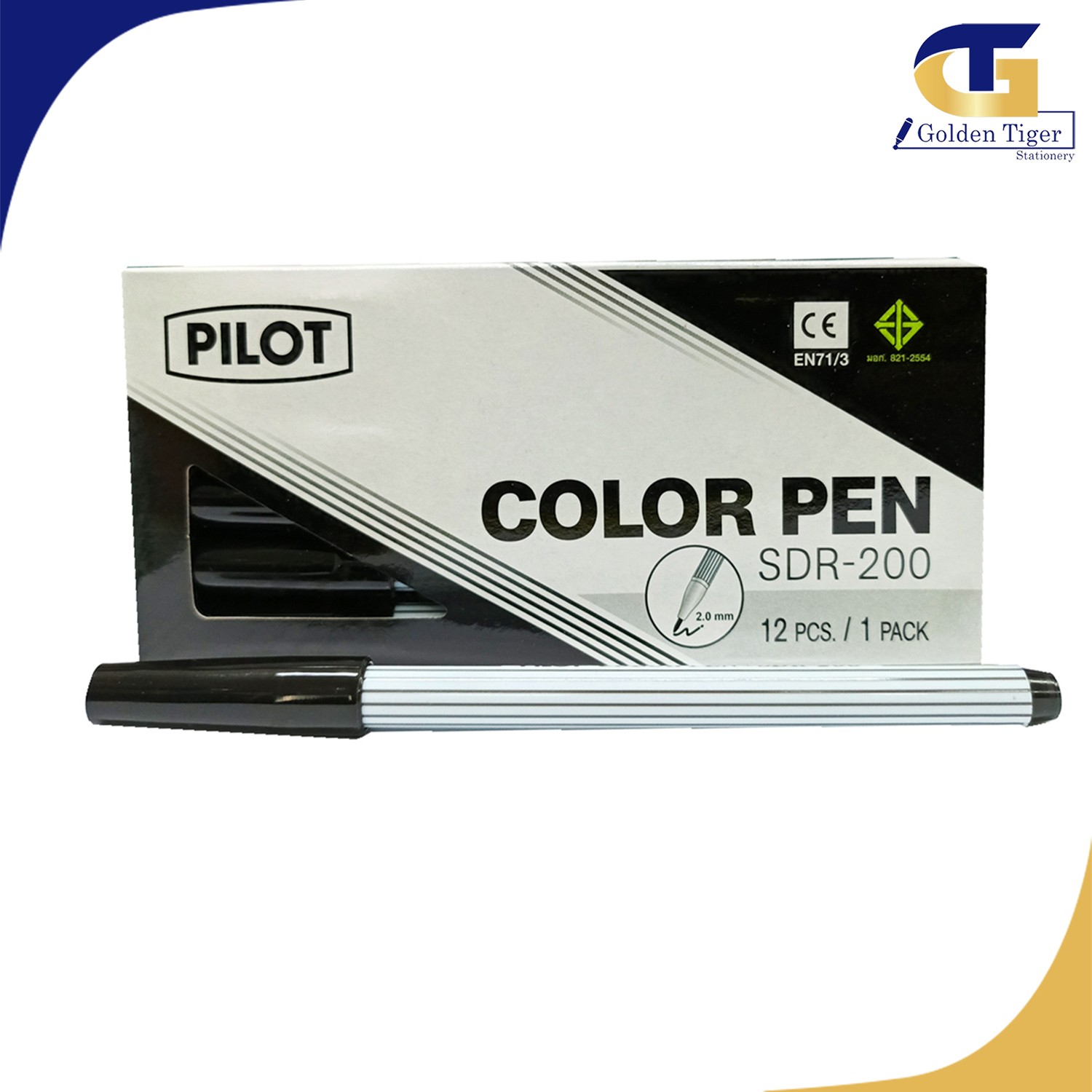 Pilot Soft Pen အဆင်း Black 1 Doz | Golden Tiger Stationery Store