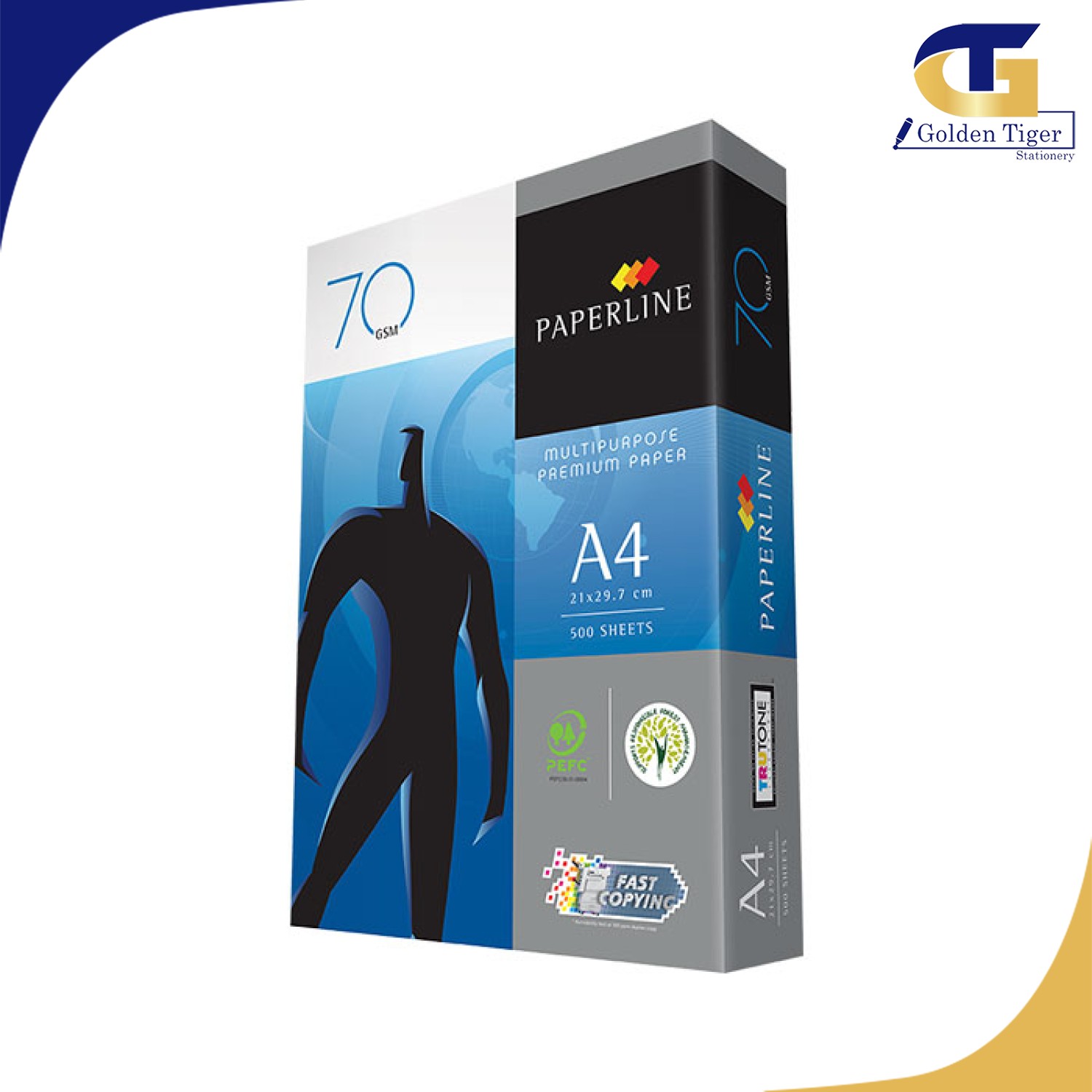 Office Paper Paper Line 70g a4 တစ်ထုပ် | Golden Tiger Stationery Store