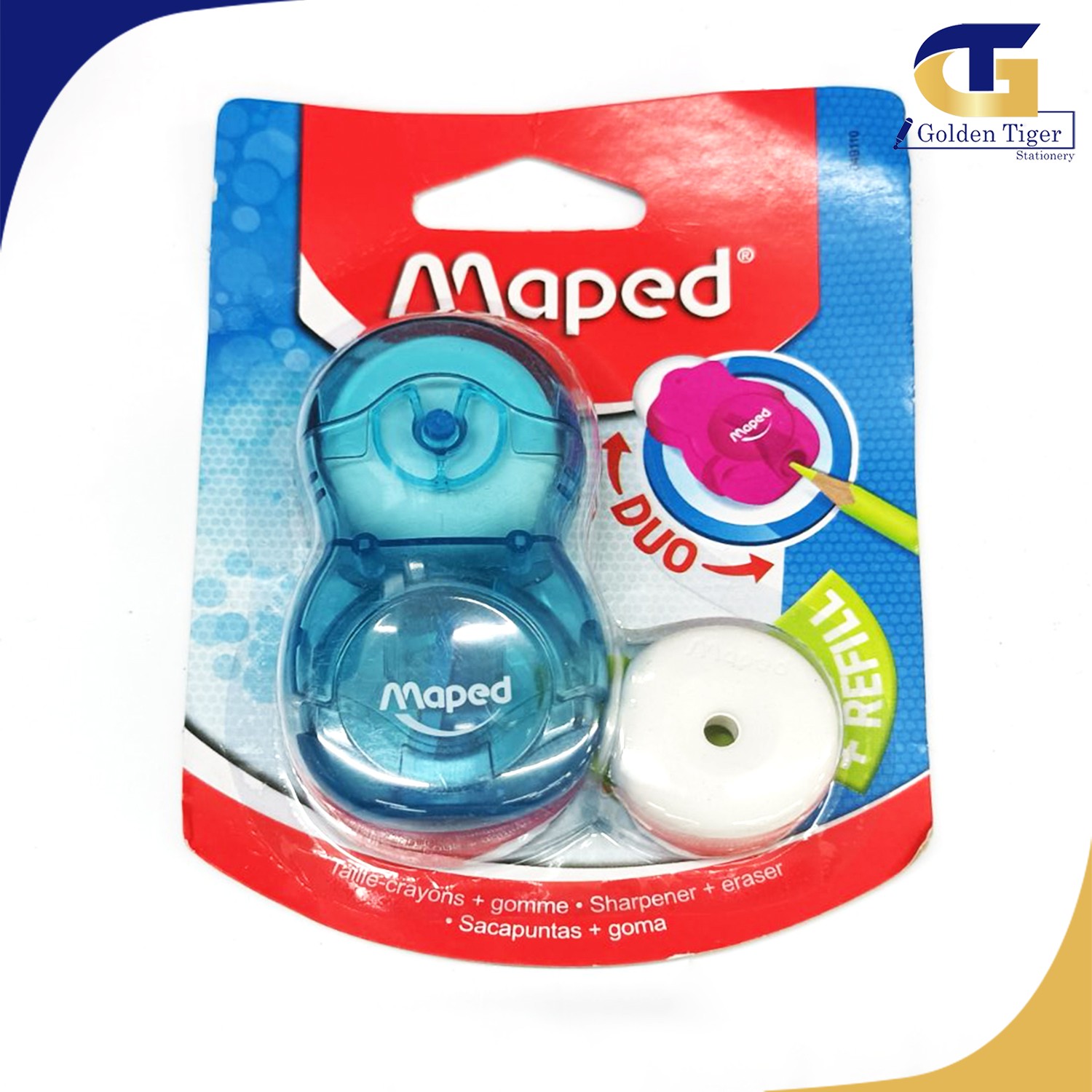 Maped Eraser Loopy translu One Hole BC | Golden Tiger Stationery Store