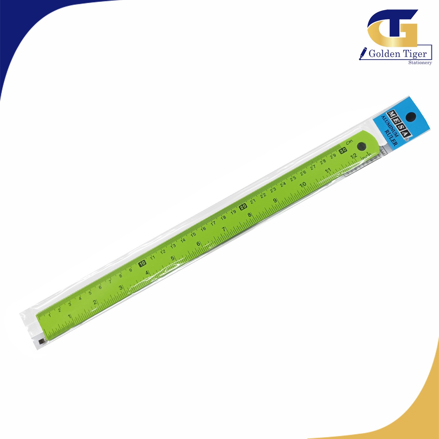Mesa Aluminum Ruler 12 inch | Golden Tiger Stationery Store