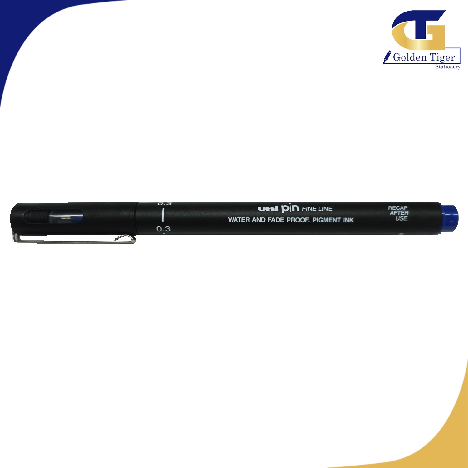 Uni Drawing Pen 0.3 Blue | Golden Tiger Stationery Store