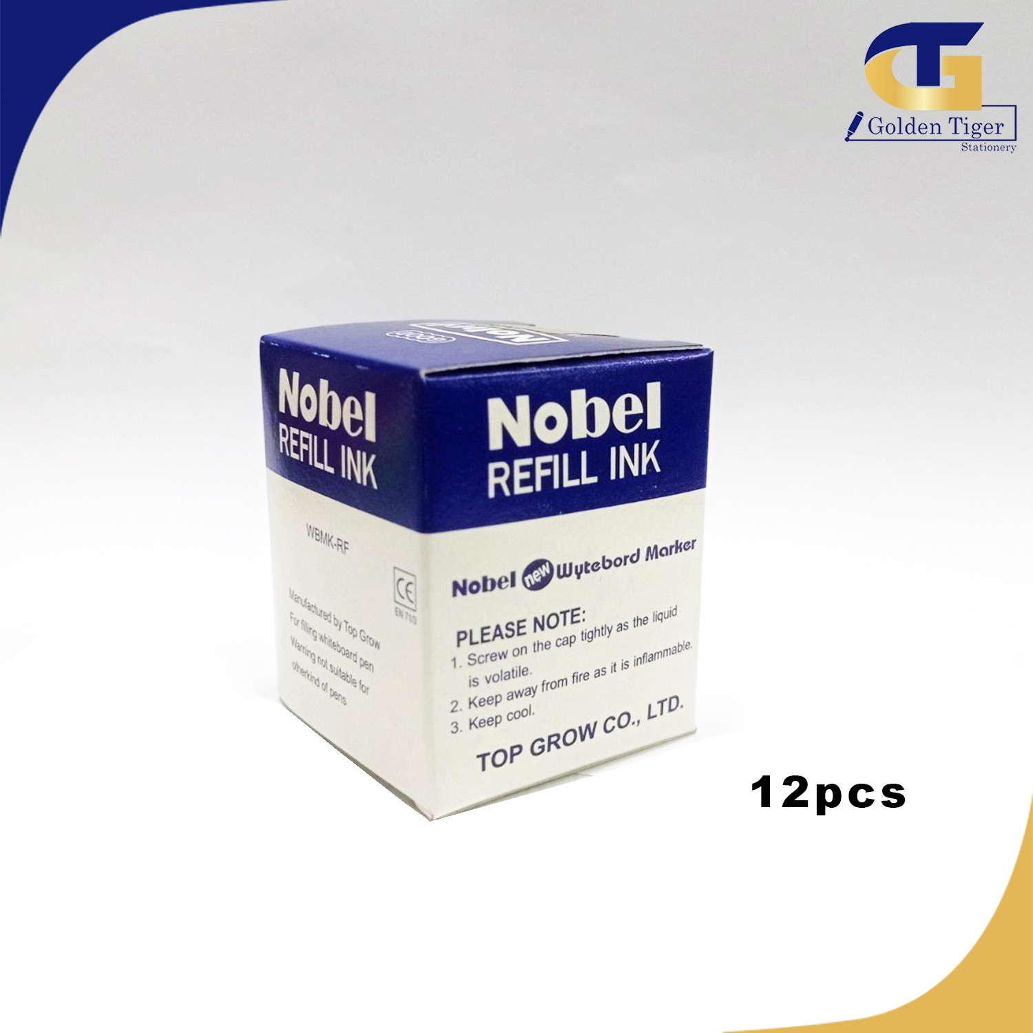 Nobel White board marker refill ink (blue) (12pcs/pkt) | Golden Tiger ...