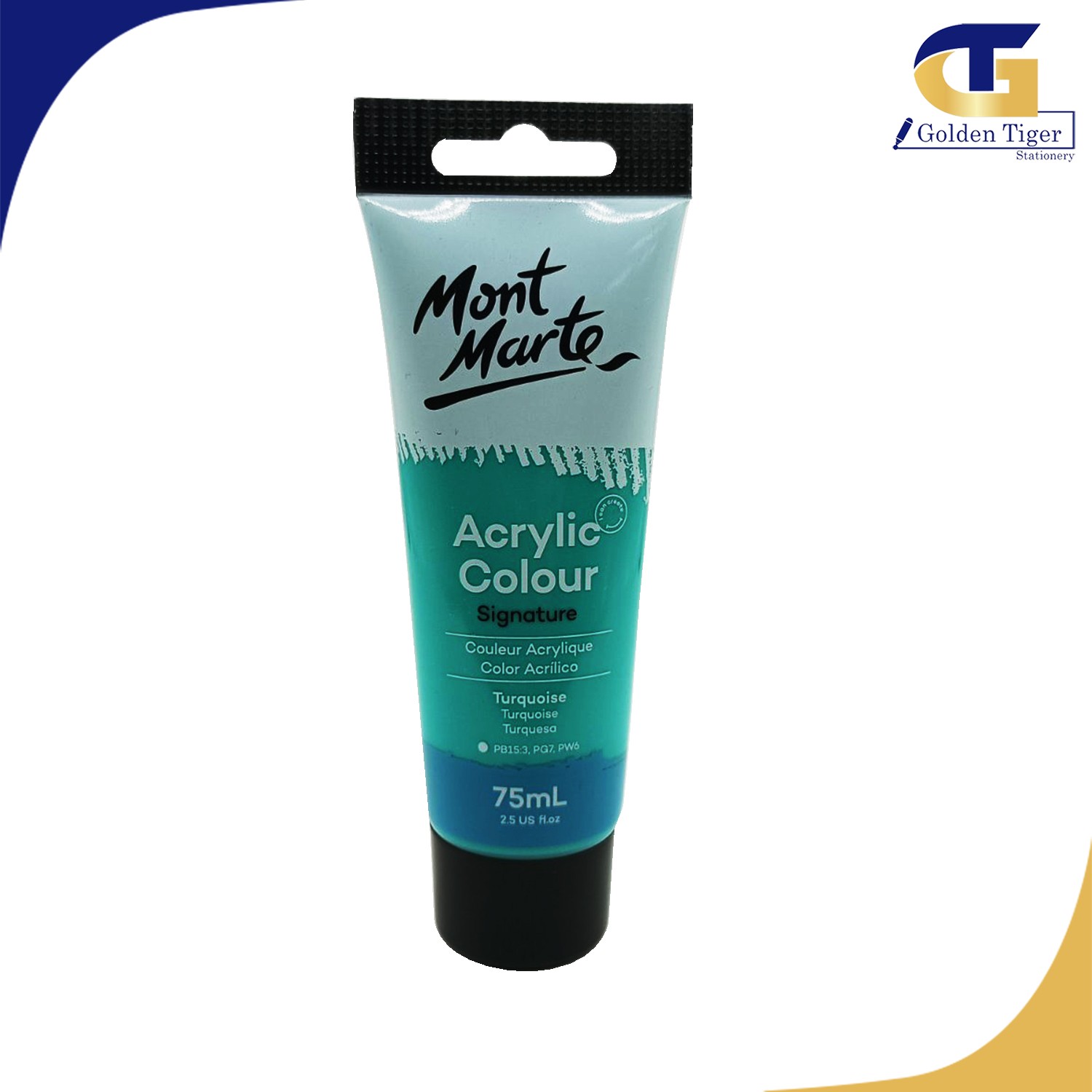 Mont Marte Acrylic Turquoise 75ml (MSCH7522) | Golden Tiger Stationery ...
