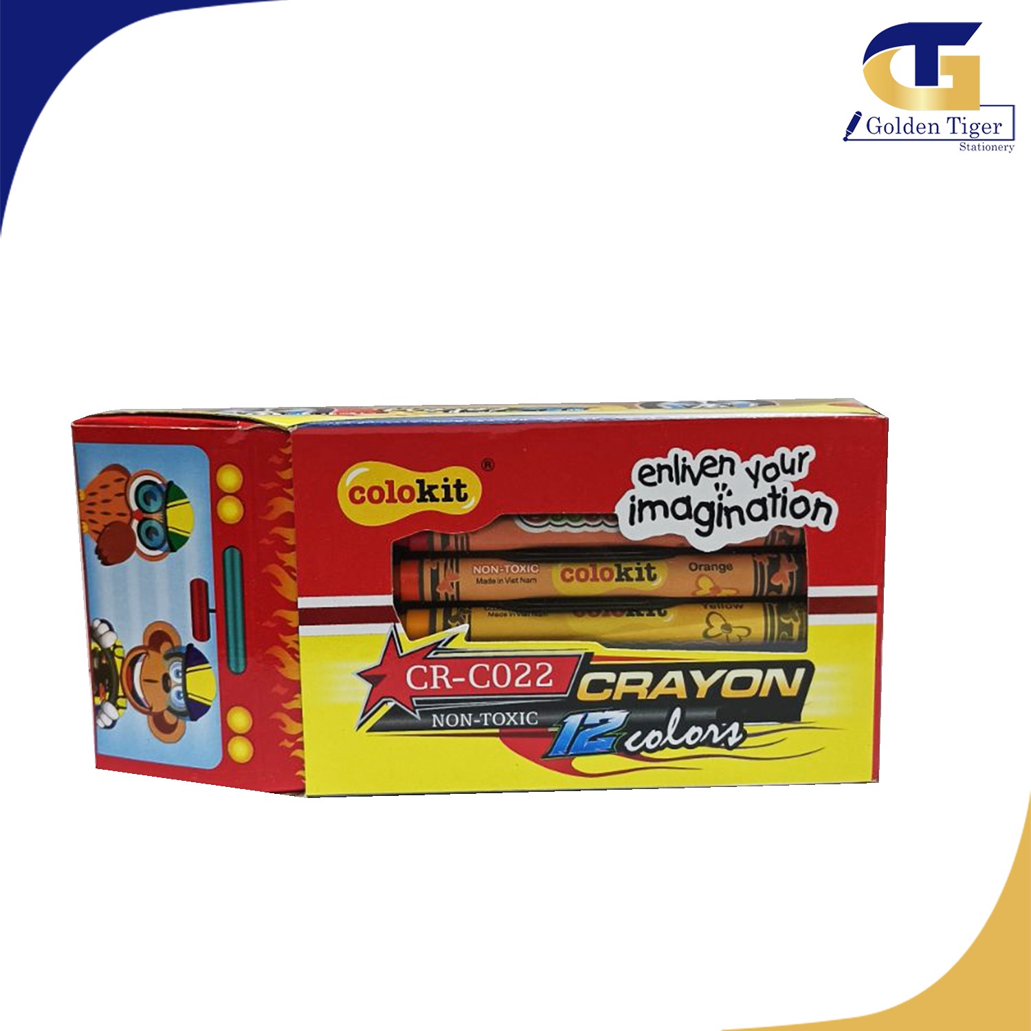Colokit Car Crayon 12colours CR-C022 | Golden Tiger Stationery Store