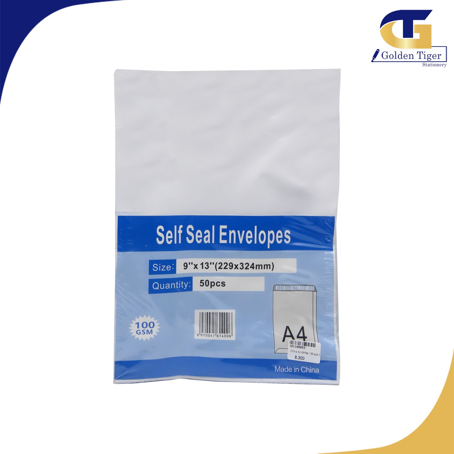 China Envelope A4 with Glue White ( 50 pcs ) | Golden Tiger Stationery ...