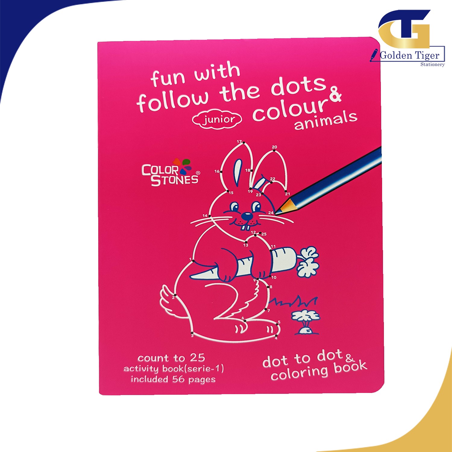 Color Stones Activity Book Dot To Dot & Coloring Book Serie-1 | Golden ...