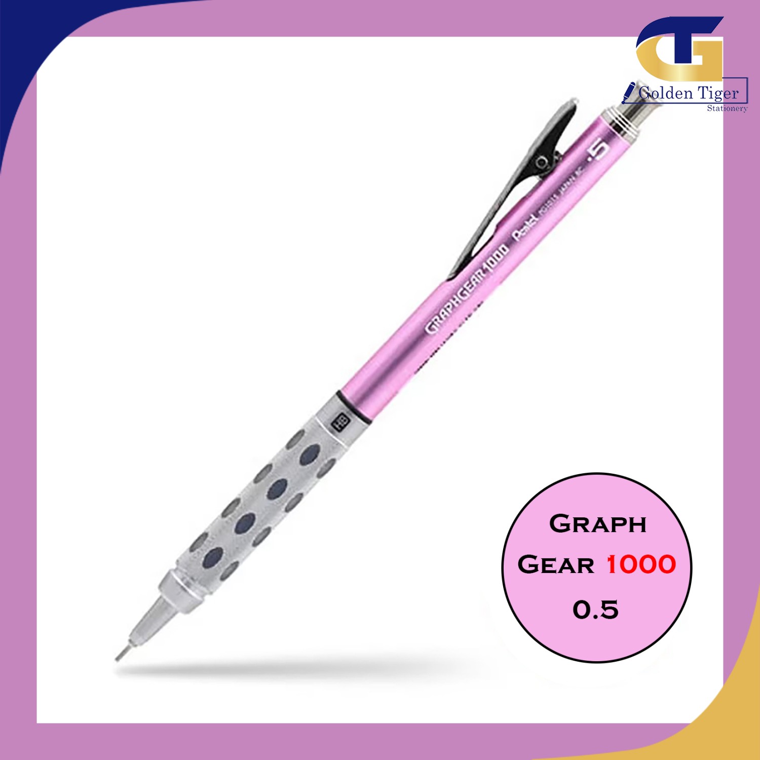 Pentel Graphite Gear 1000 (0.5) PG1015C (Sky Blue / Pink) | Golden ...