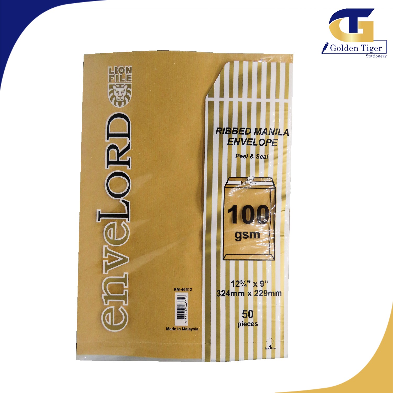 Lion File envelop A5 pocket 50pcs/pkt | Golden Tiger Stationery Store