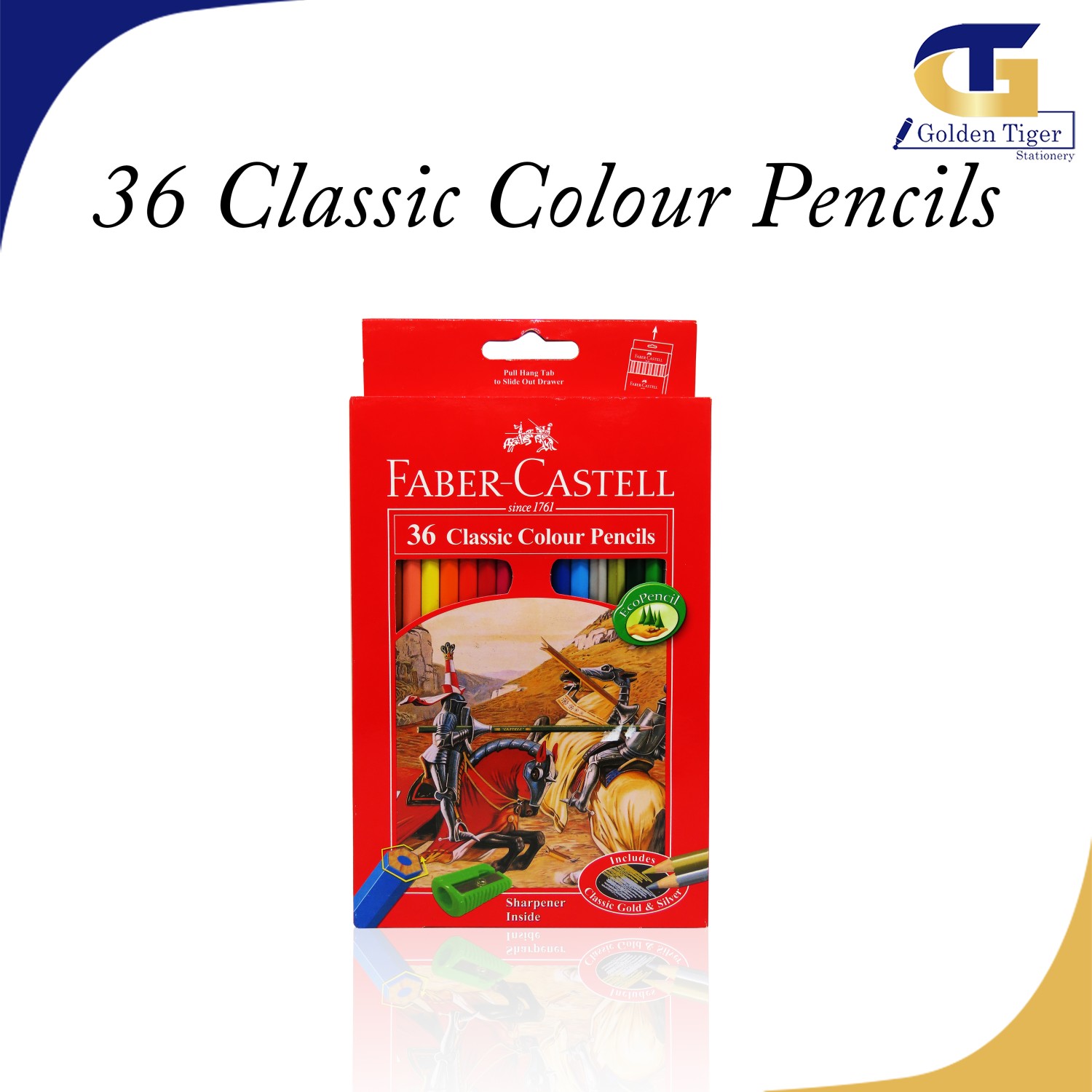 Faber Castell Classic Colour Pencil 36 colours | Golden Tiger ...