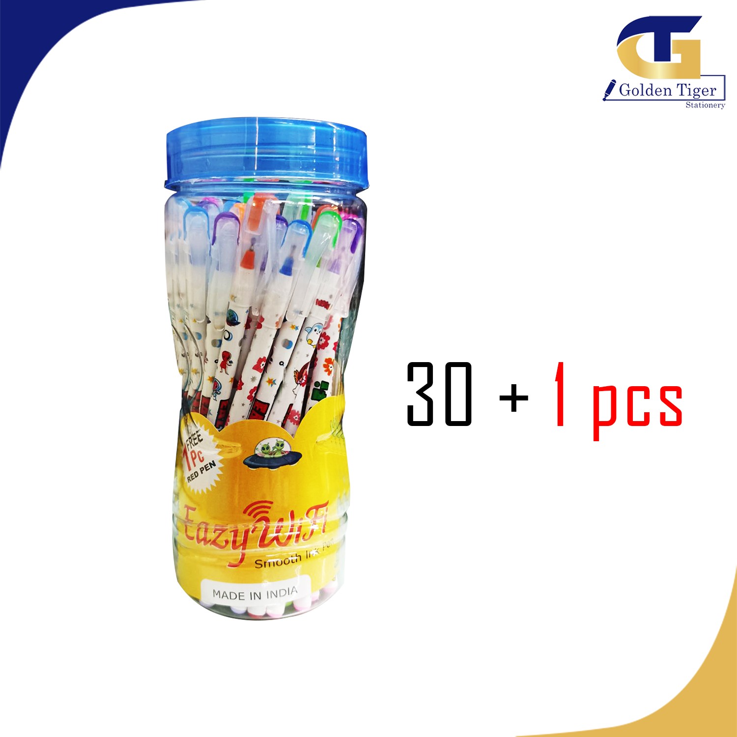 Eazy Wifi Ballpen smooth ink 30+1 pcs | Golden Tiger Stationery Store