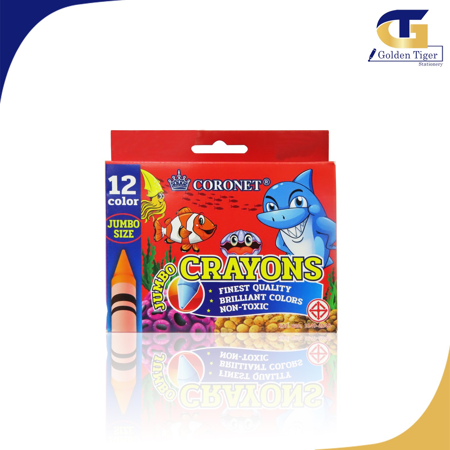 Jumbo Fancy Colors Crayon (12 Color) | Golden Tiger Stationery Store