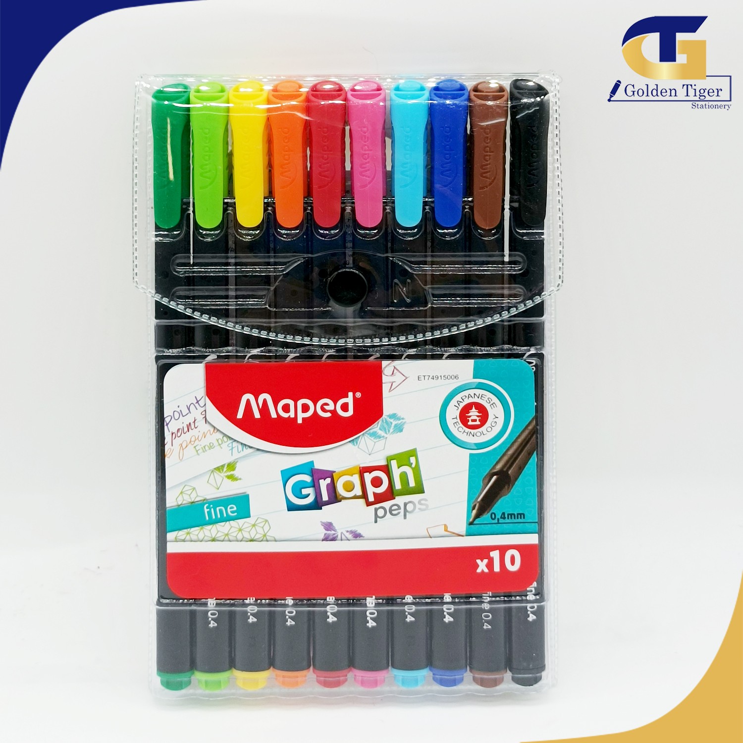 Maped Graph Peps Fine 0.4mm 10C | Golden Tiger Stationery Store