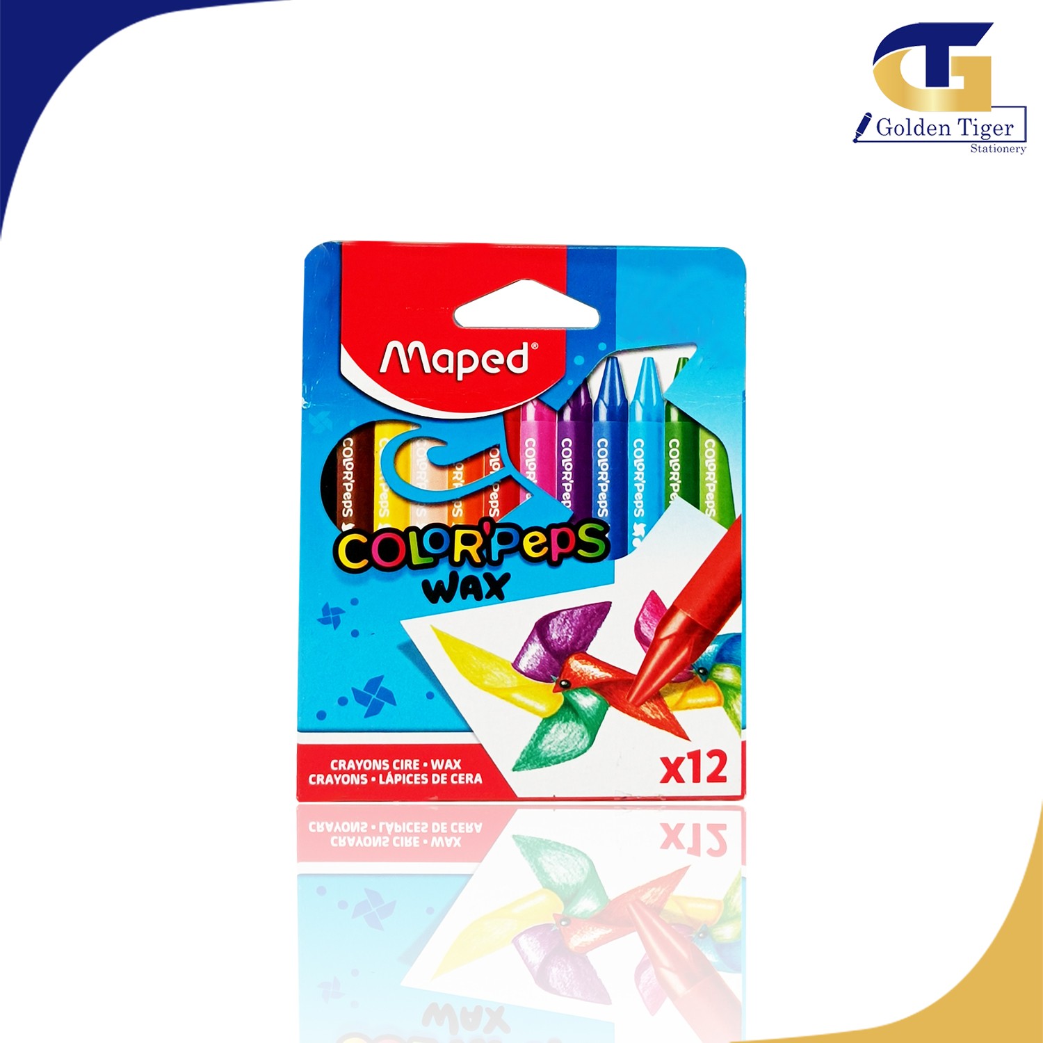 Maped Color'Peps Wax Crayons 12C | Golden Tiger Stationery Store