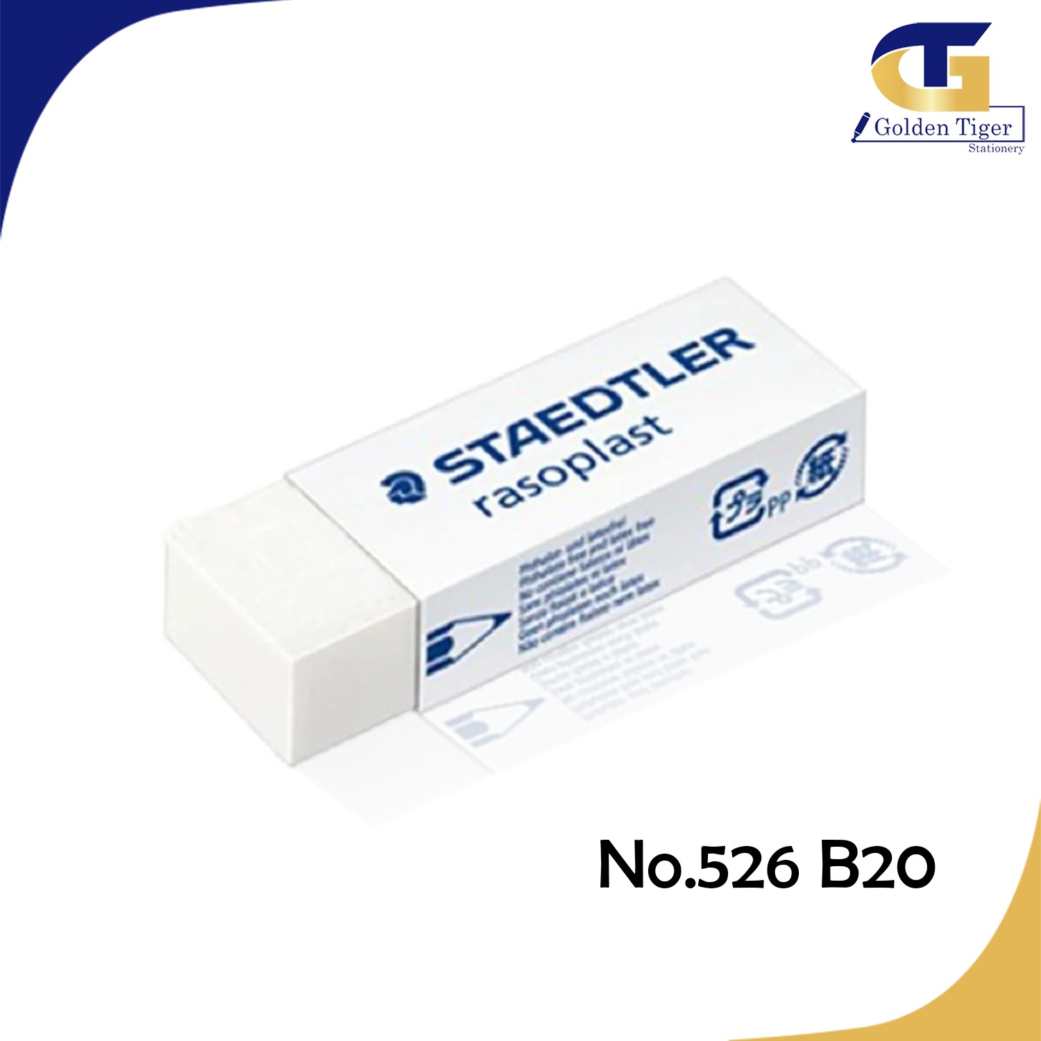 Staedtler Eraser No.526B20 | Golden Tiger Stationery Store